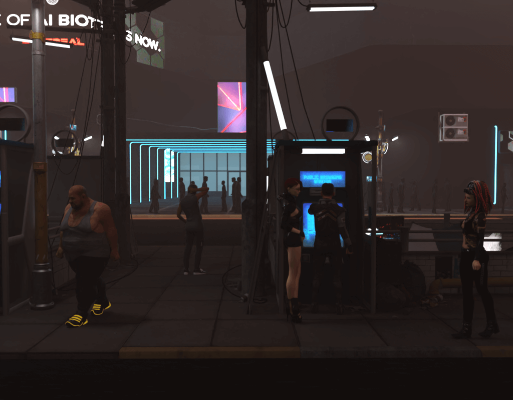 Cyber Downtown Modular Kit - 3D Model by CADFORGE