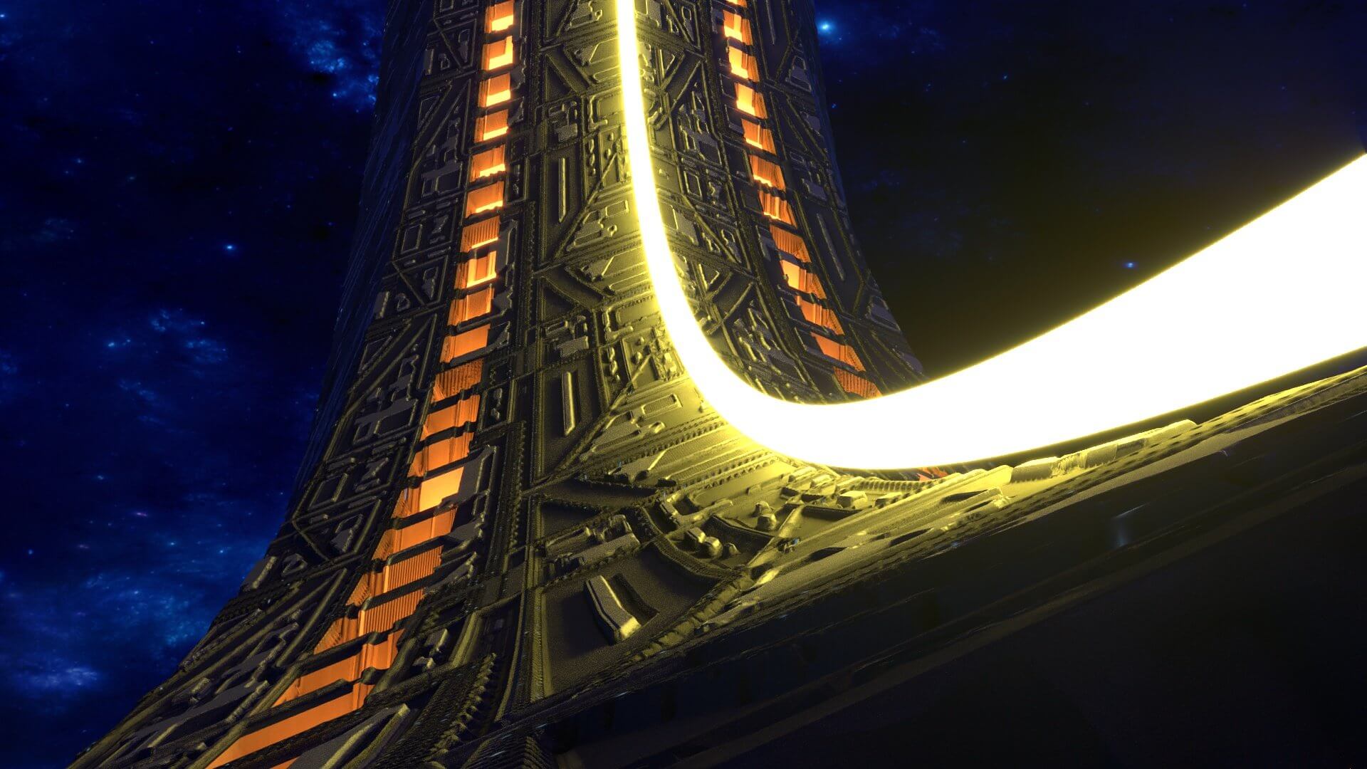 Gate to the Stars 3D Render, Digital Art by CADFORGE