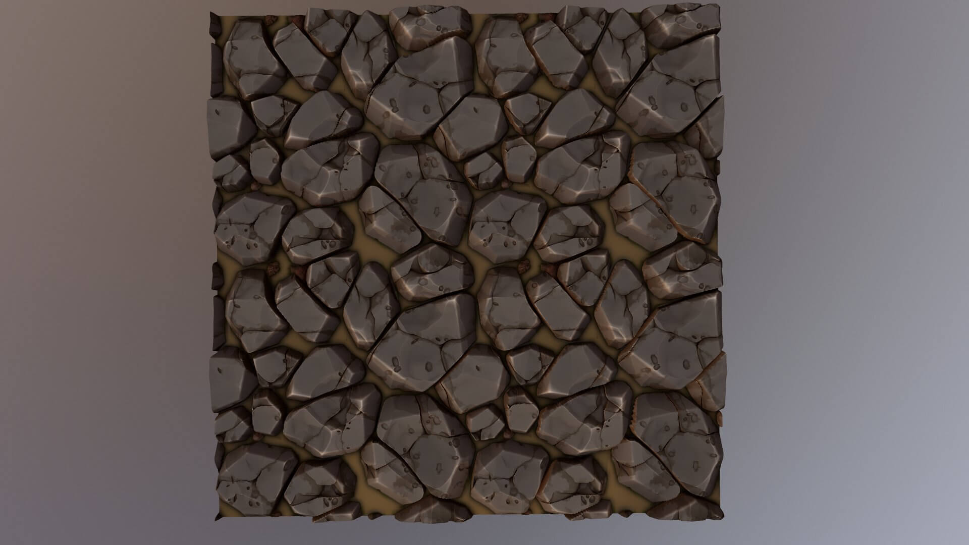 Stylized Cracked Stone Floor 4K Texture by CADFORGE