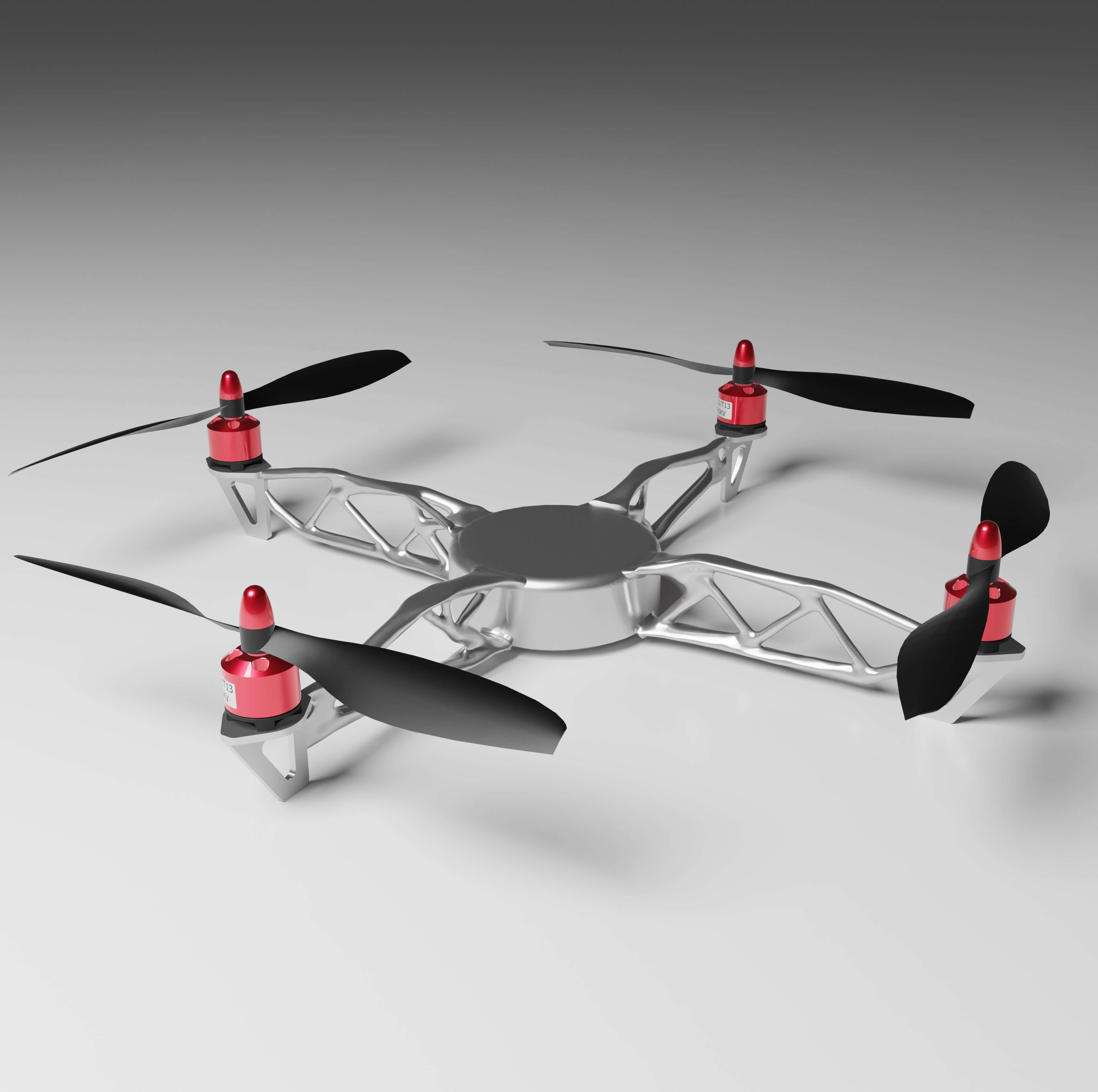 Droner - Futuristic Alien Drone 3D Render | RenderHub Gallery