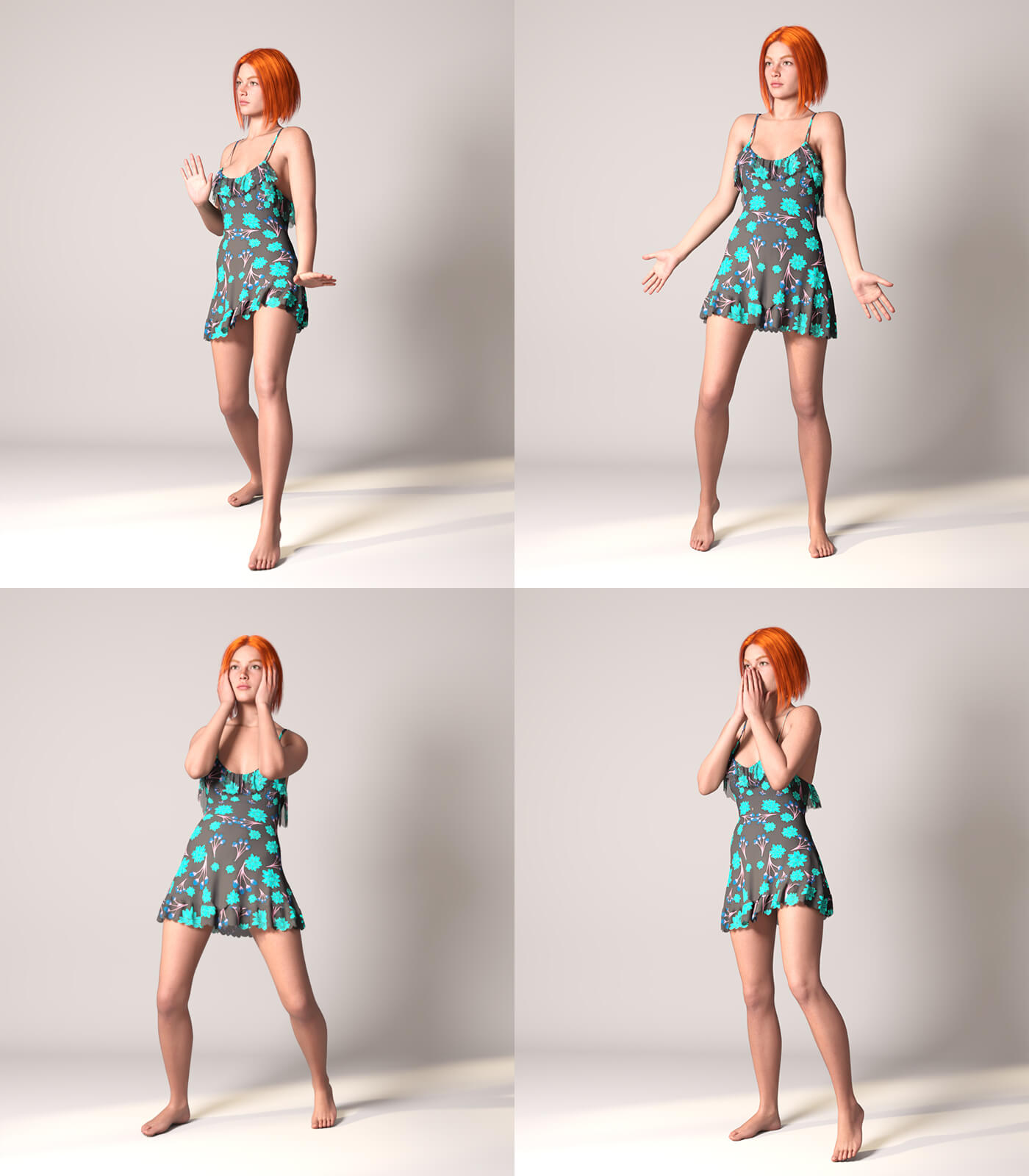 Csr - Fear and Panic Poses for G8F & G9F-Victoria 8 9 Daz Content by ...