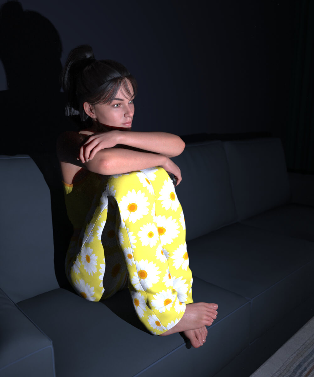 Csr - TV Watching Poses for G8F & G9 Female Daz Content by CaesarTheGreat