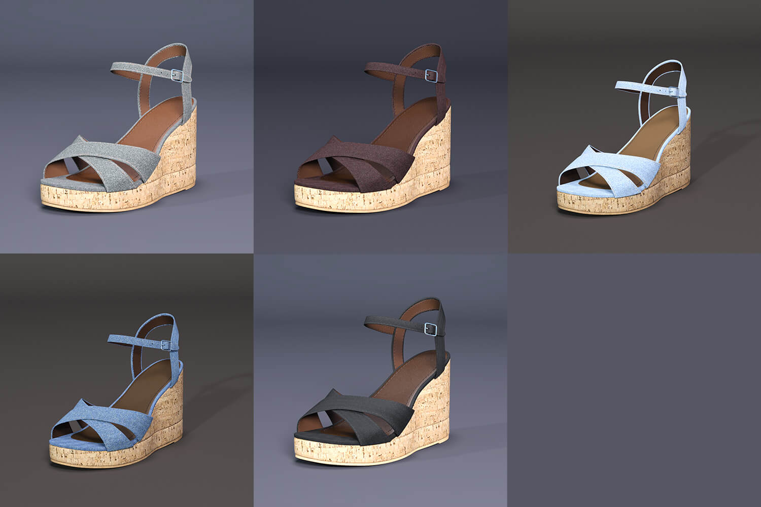 Csr - Wedge Sandals for G9F Daz Content by CaesarTheGreat