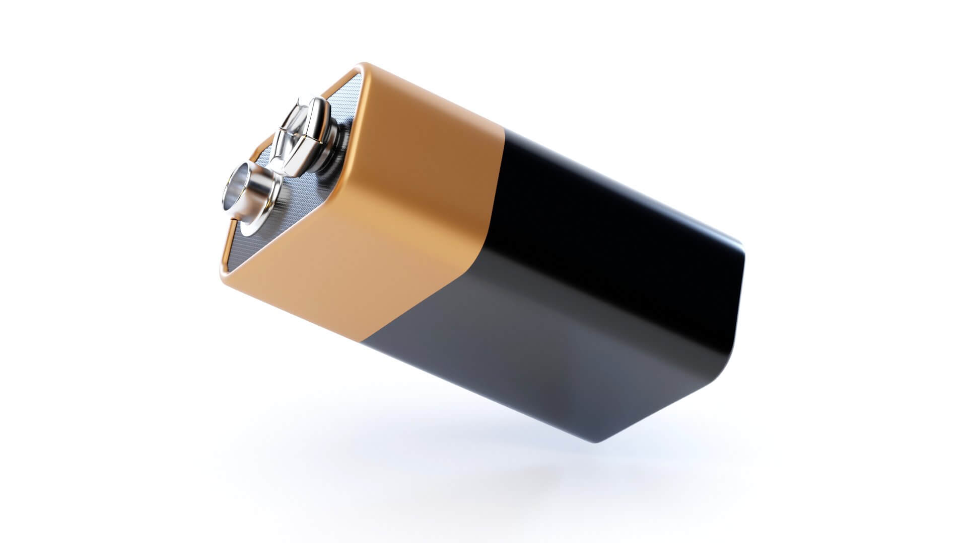 9V Battery - 3D Model by cagatay_cetin