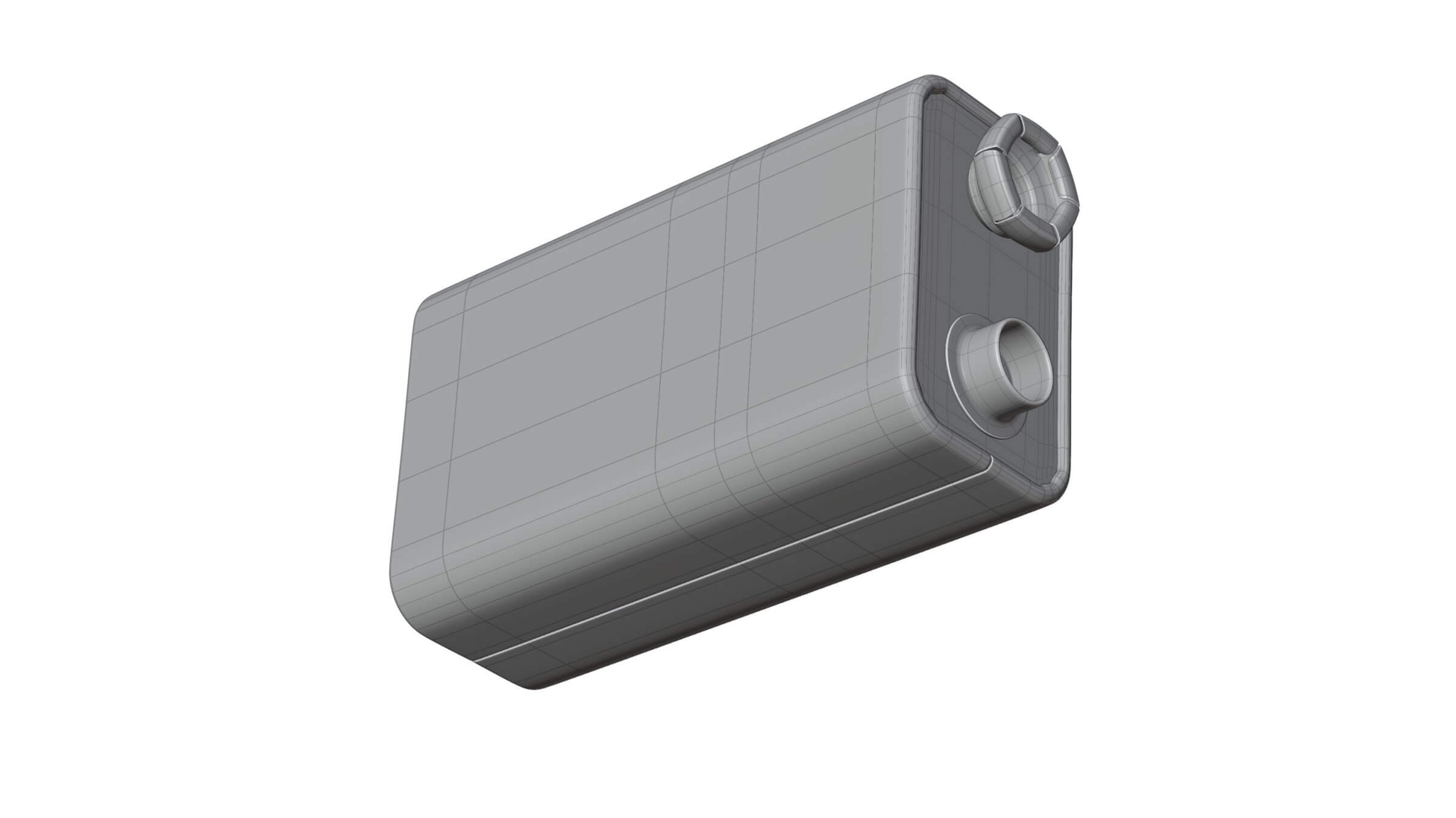 9V Battery - 3D Model by cagatay_cetin