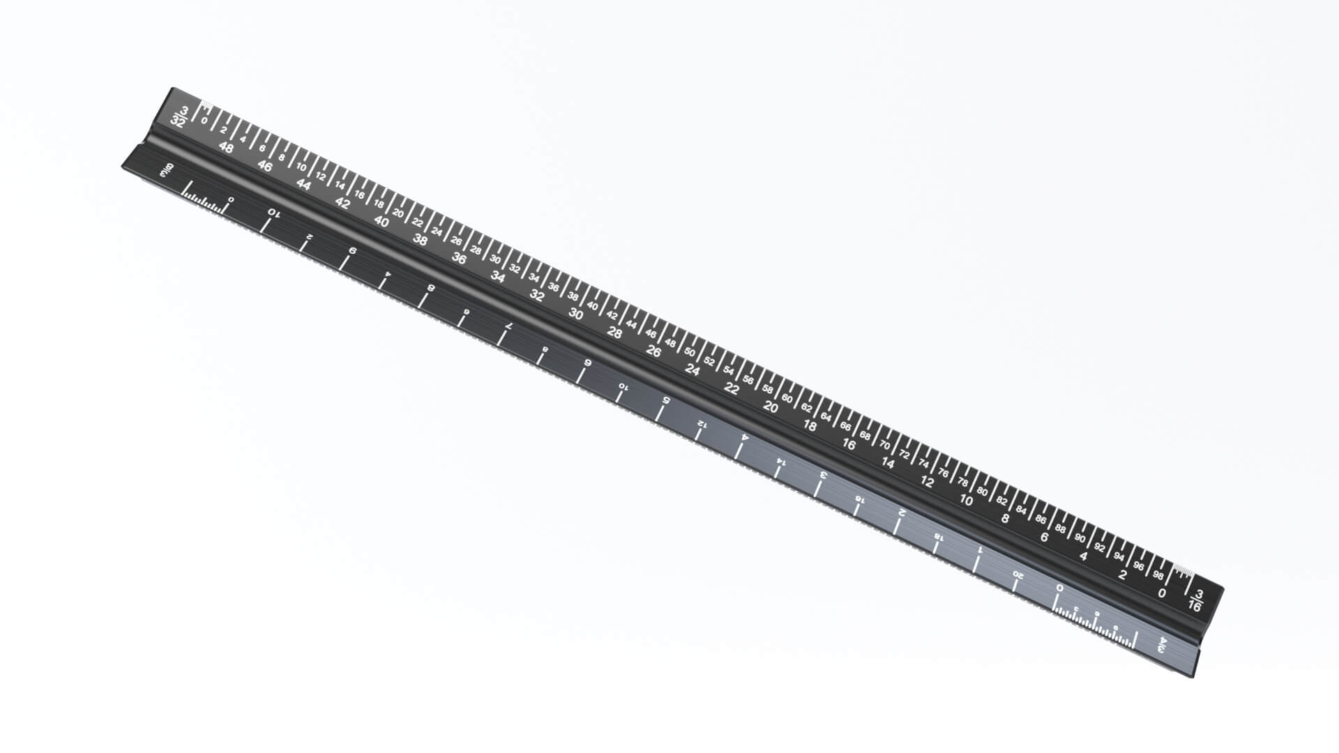 Architectural Scale Ruler - 3D Model by cagatay_cetin