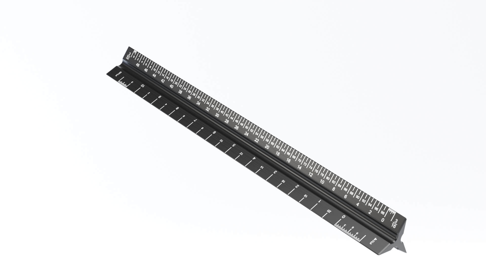 Architectural Scale Ruler - 3D Model by cagatay_cetin
