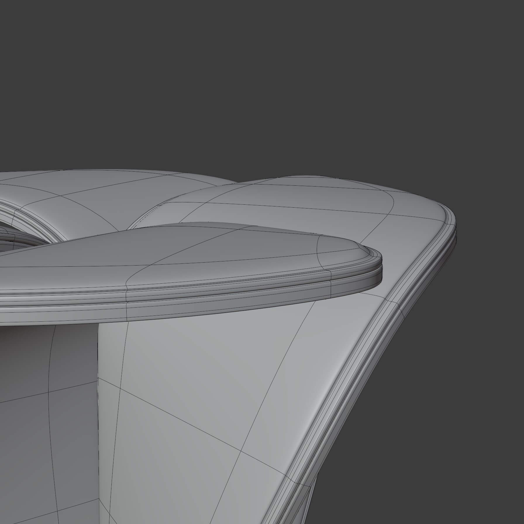 Blossom Stool Anthracite - 3D Model by cagatay_cetin