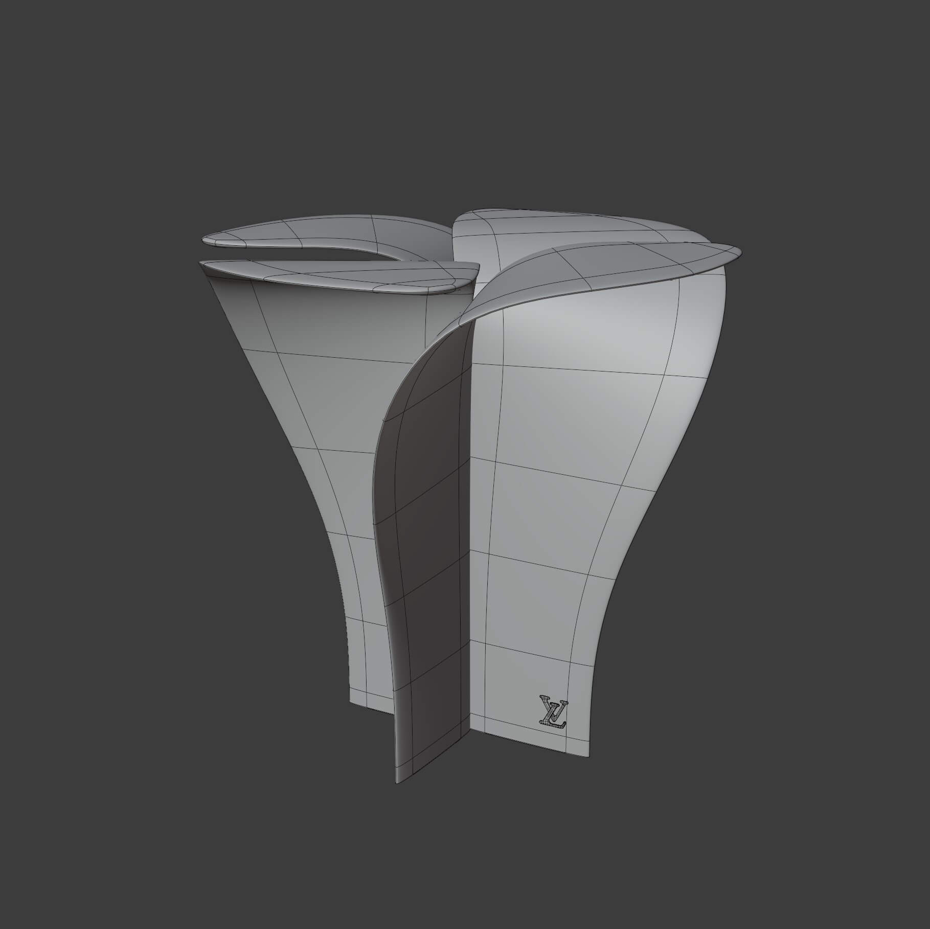 Blossom Stool Metallic - 3D Model by cagatay_cetin