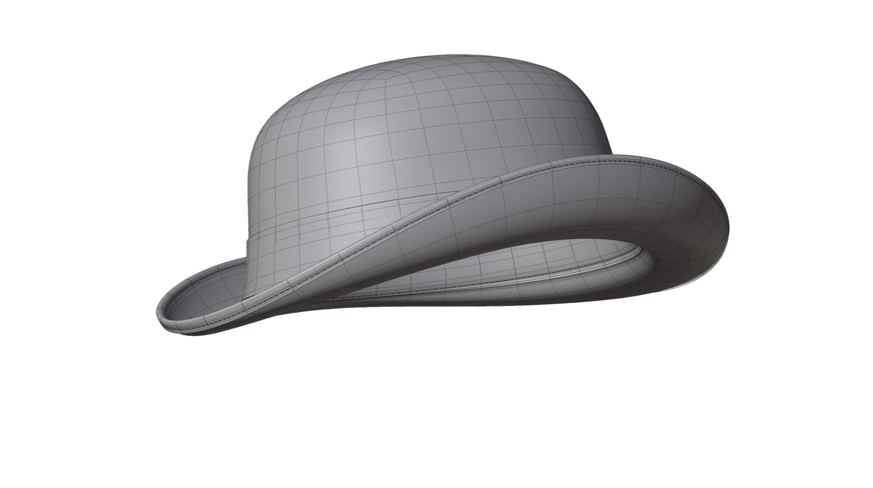 Bowler Hat - 3D Model by cagatay_cetin