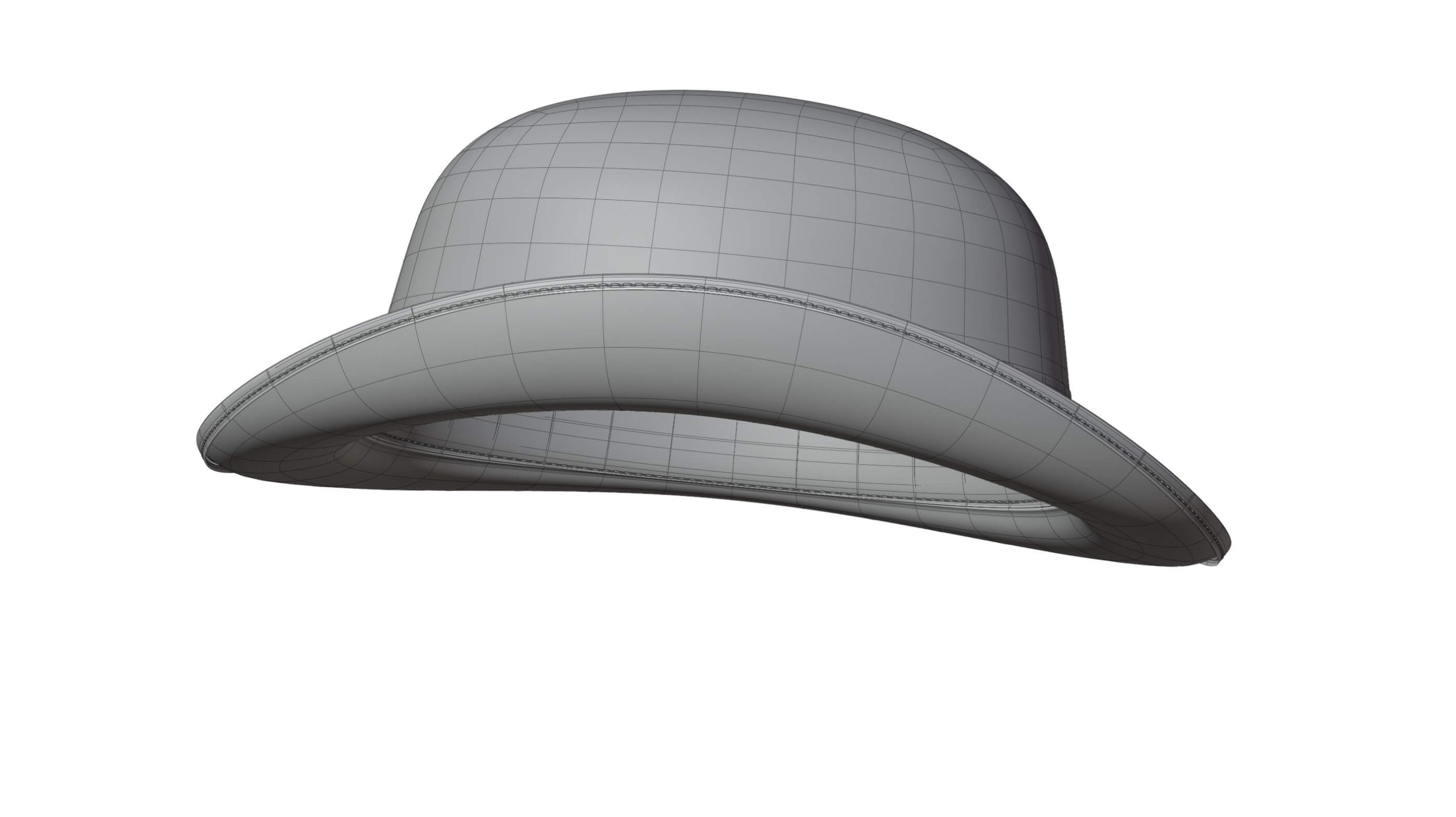 Bowler Hat - 3D Model by cagatay_cetin