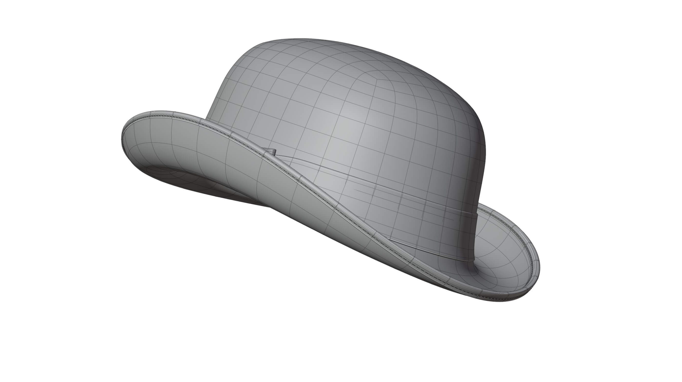 Bowler Hat - 3D Model by cagatay_cetin