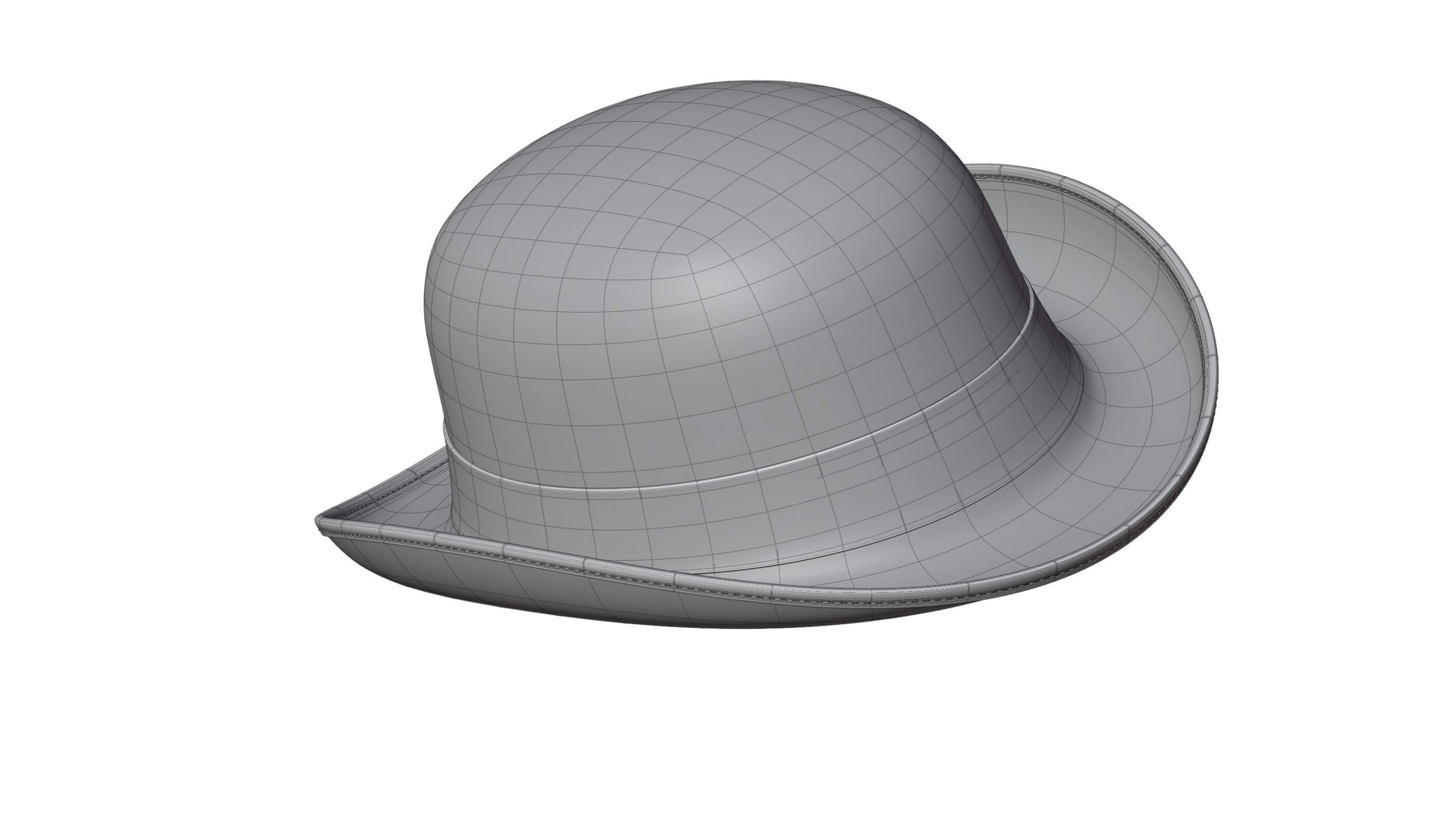 Bowler Hat - 3D Model by cagatay_cetin