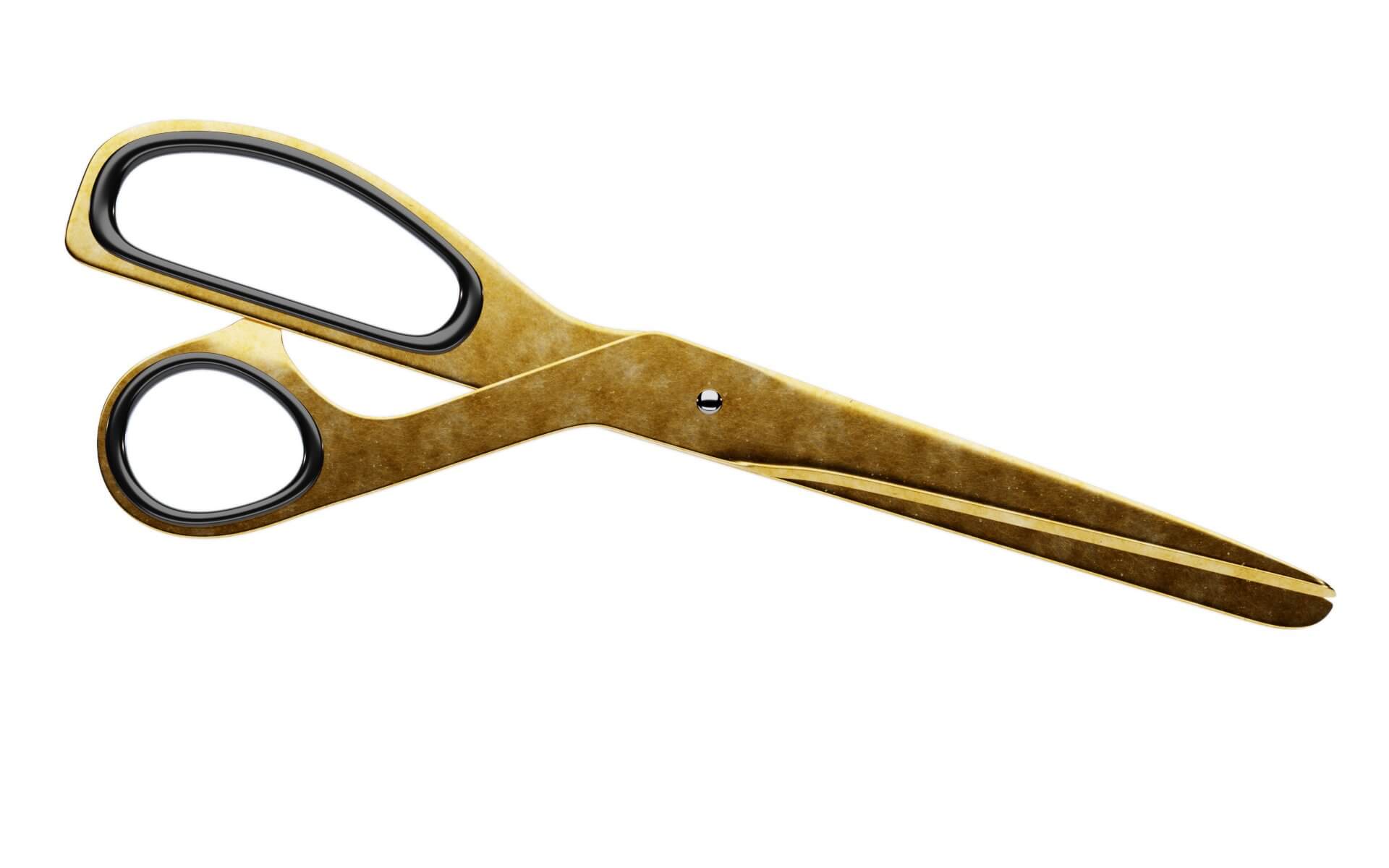 Brass Scissors - 3D Model by cagatay_cetin