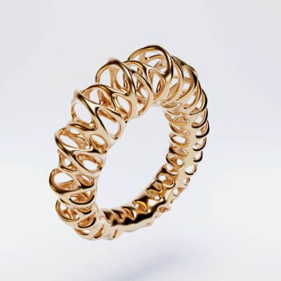 Coil Ring - 3D Model by cagatay_cetin