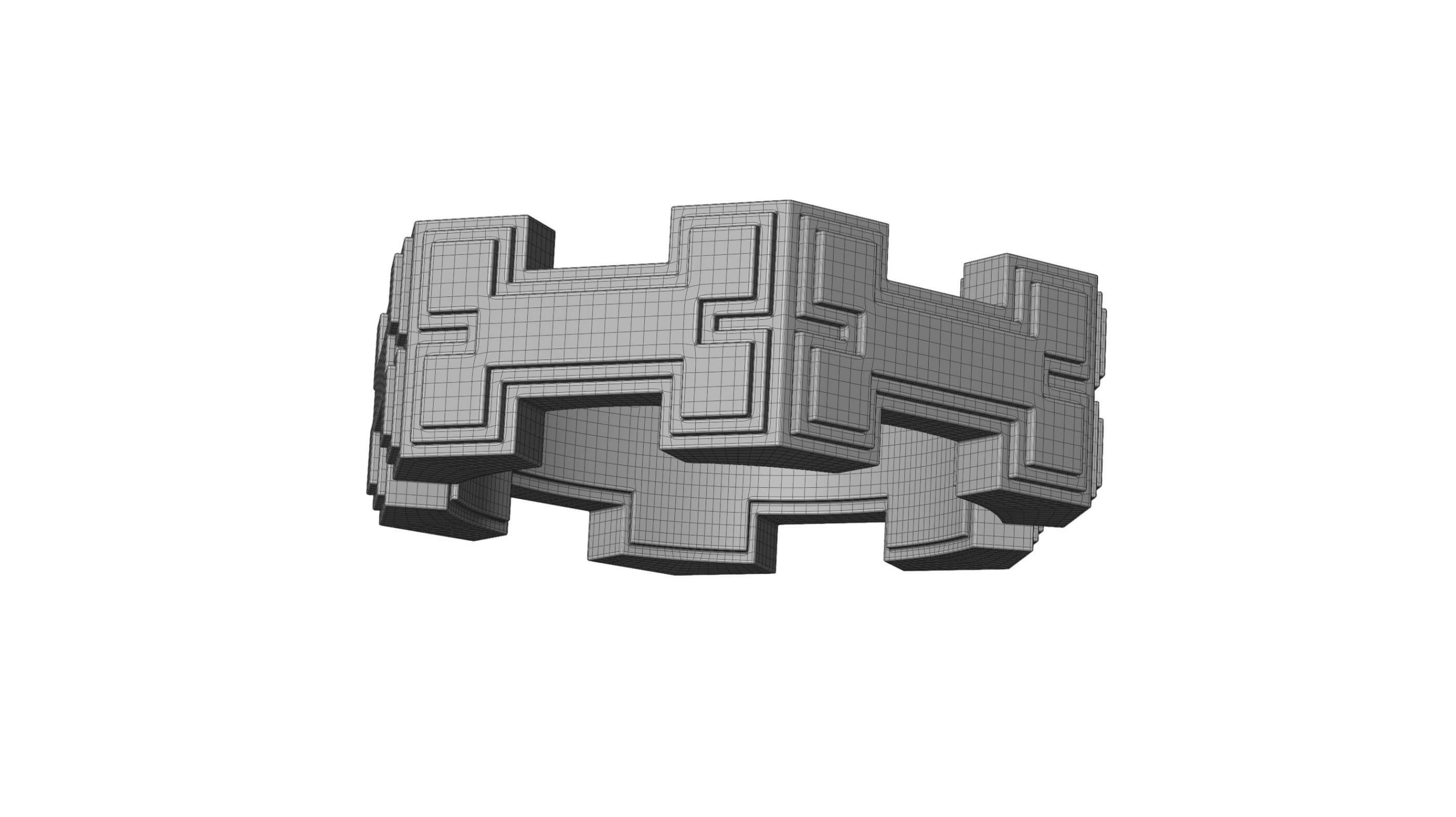 H Bone Ring - 3D Model by cagatay_cetin