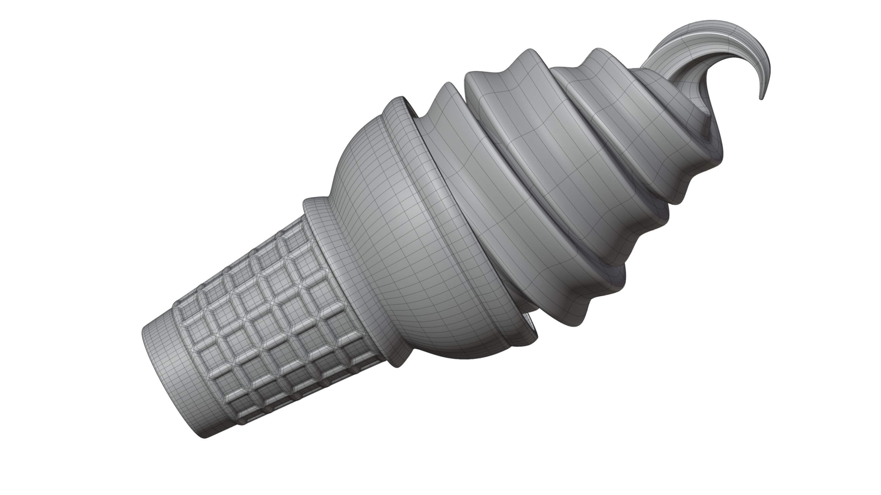 Ice Cream Cone - 3D Model by cagatay_cetin