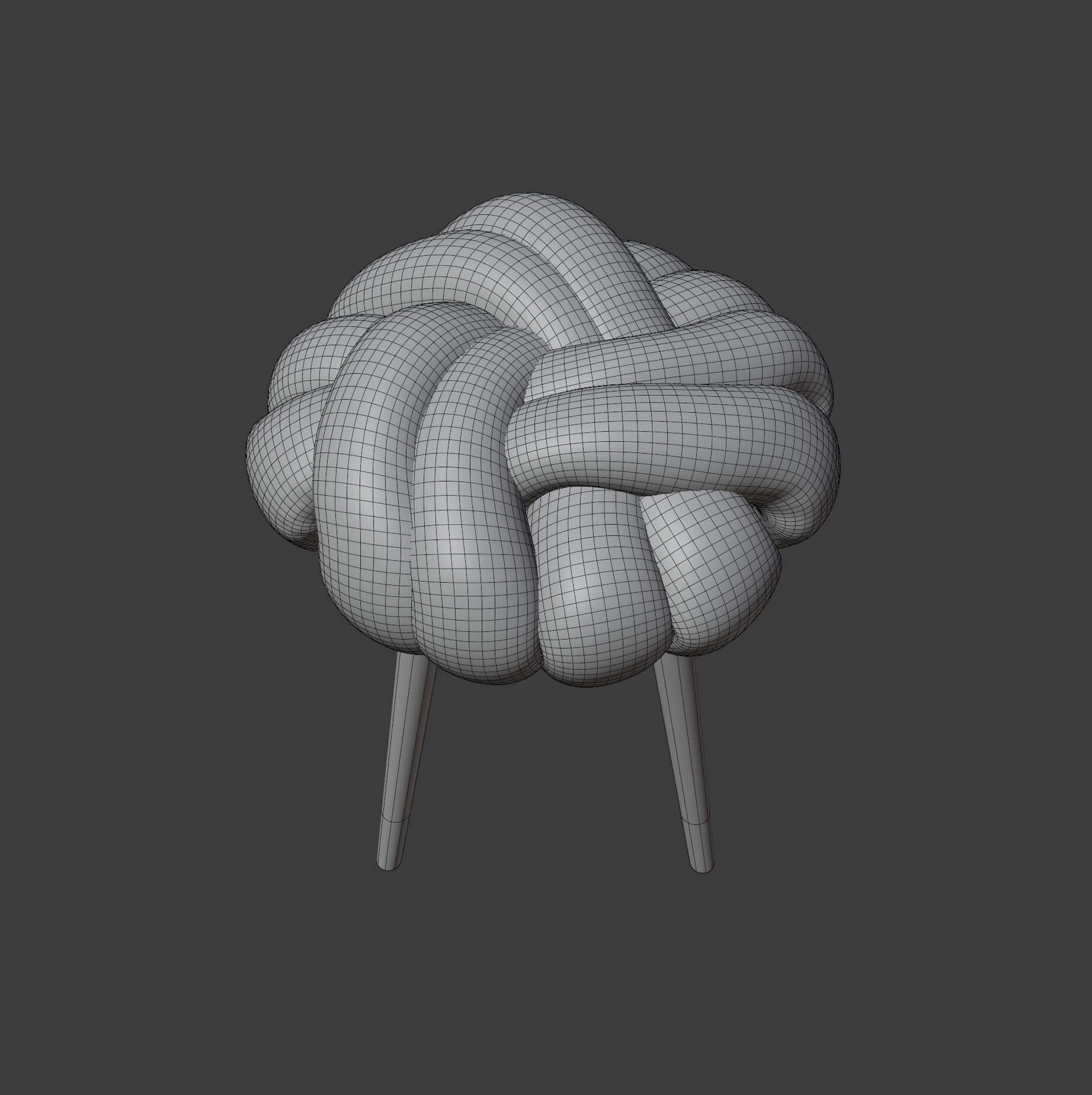 Knot Stool - 3D Model by cagatay_cetin
