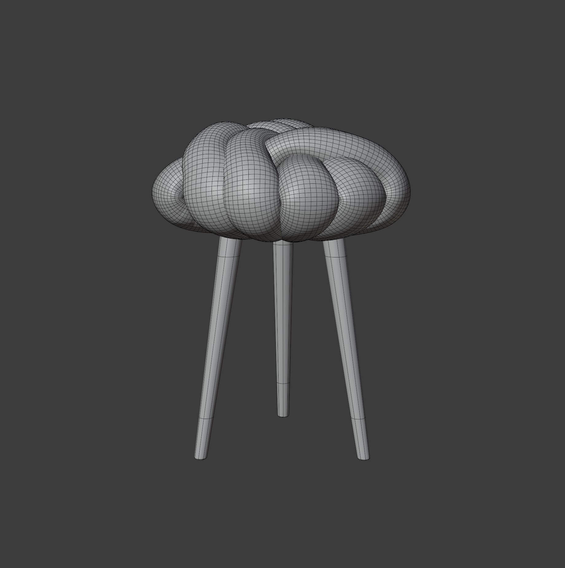 Knot Stool - 3D Model by cagatay_cetin