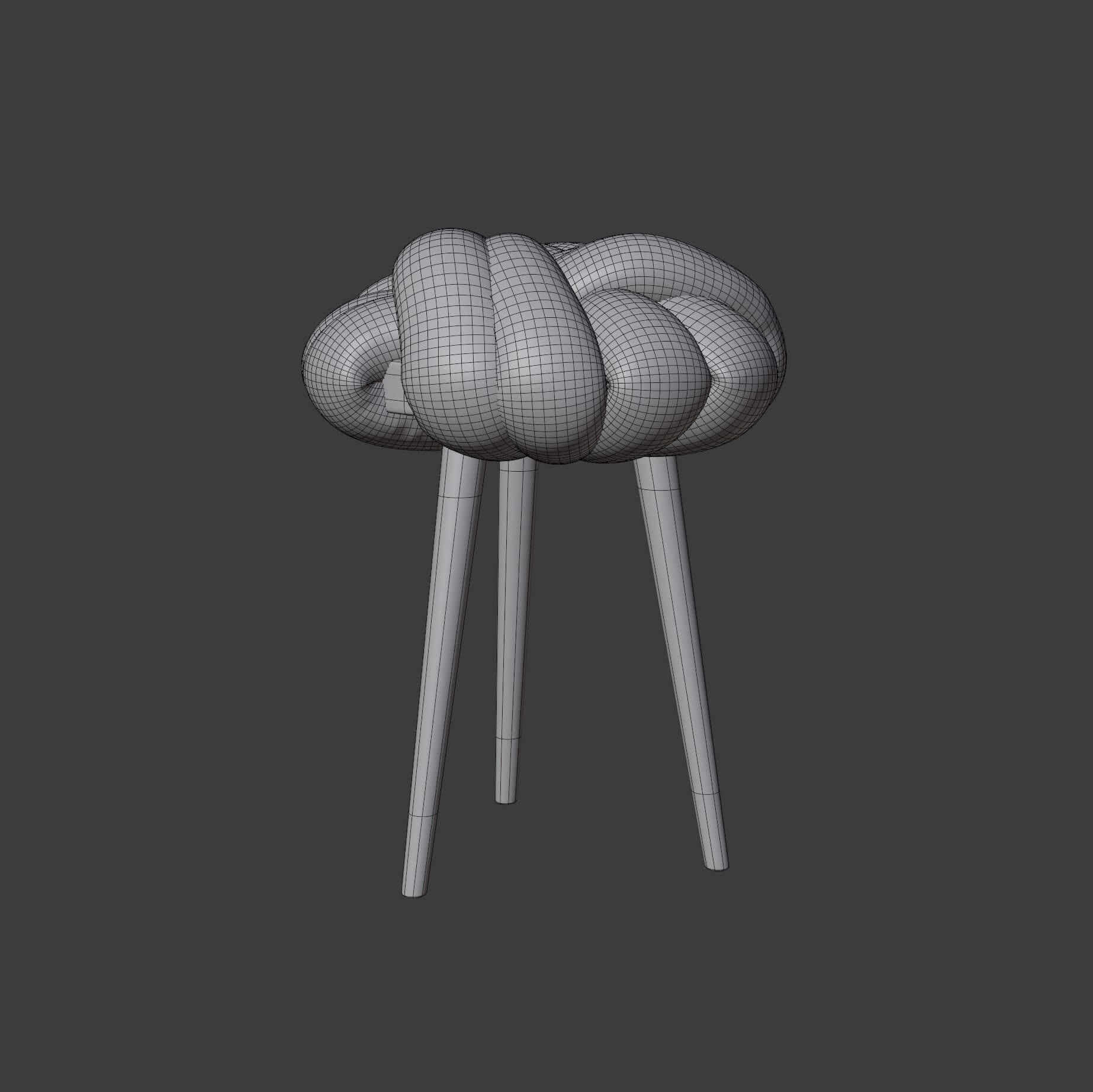 Knot Stool - 3D Model by cagatay_cetin