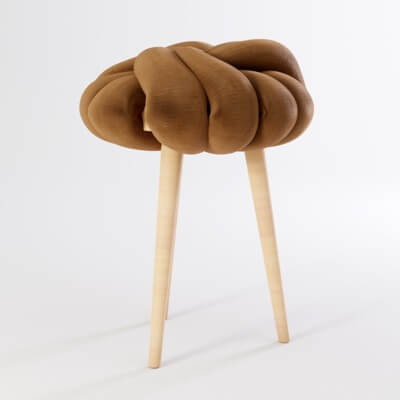 Knot Stool - 3D Model by cagatay_cetin