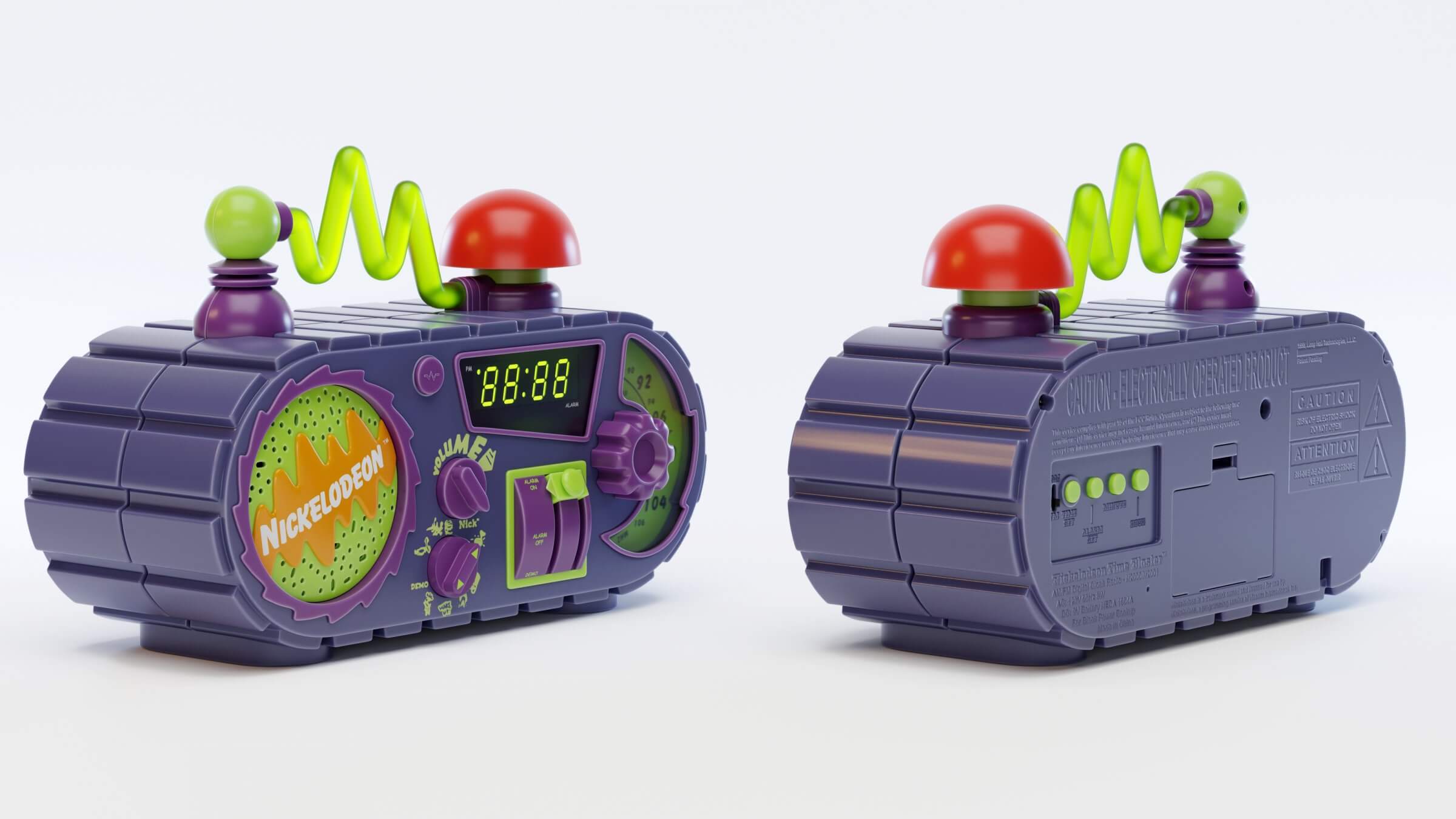 Nickelodeon Time Blaster Alarm Clock Radio - 3D Model by cagatay_cetin
