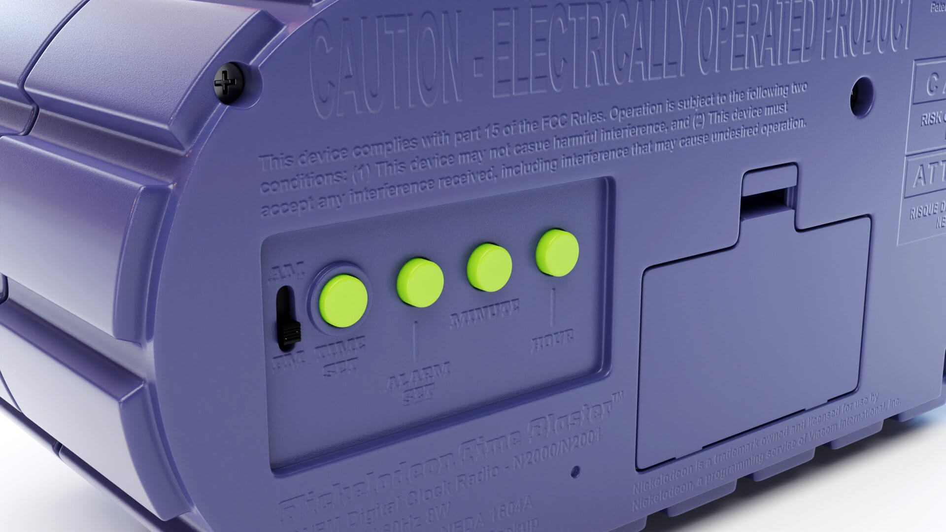 Nickelodeon Time Blaster Alarm Clock Radio - 3D Model by cagatay_cetin