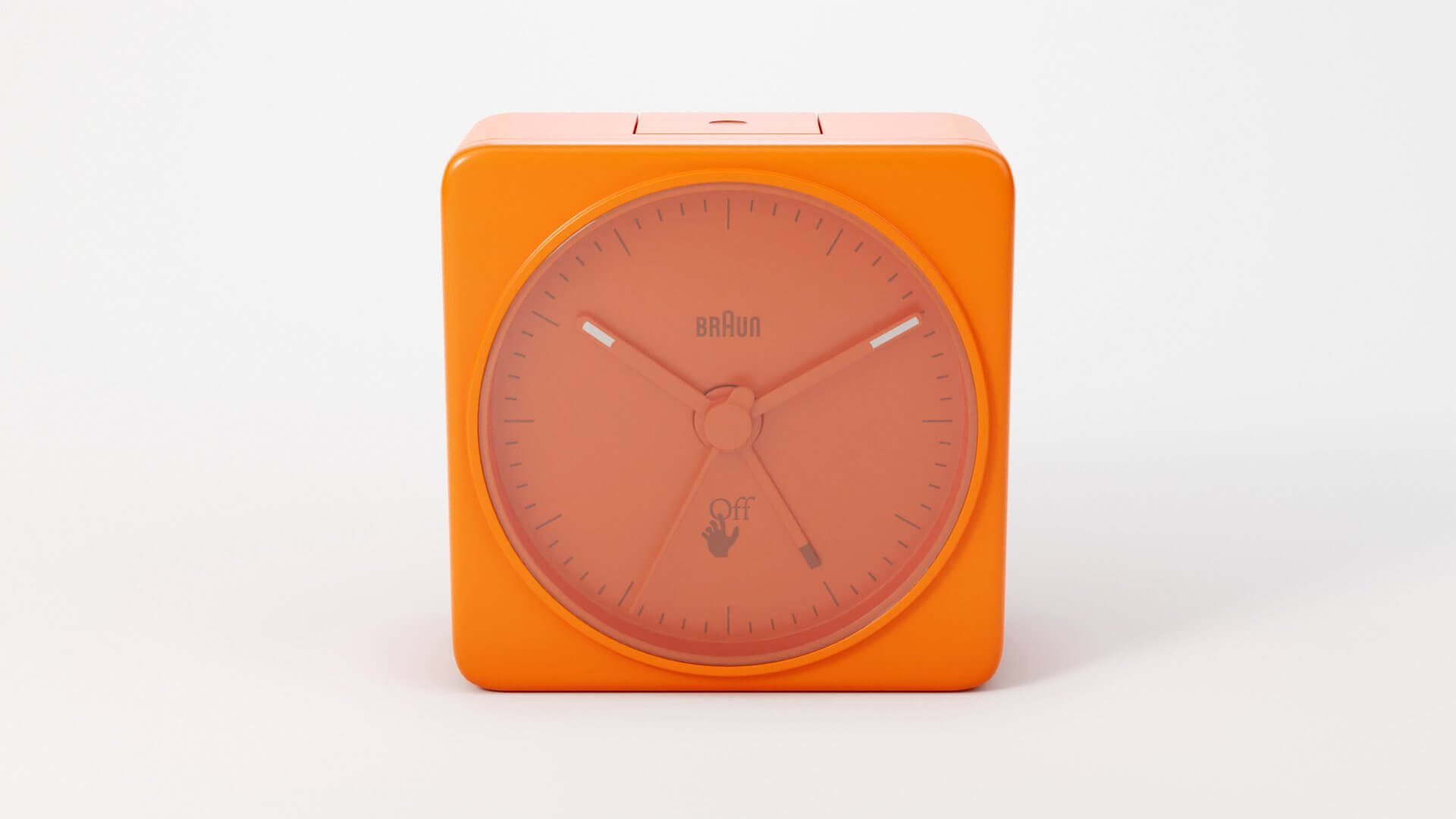 Off-White Braun BC02 Clock 3D Model by cagatay_cetin