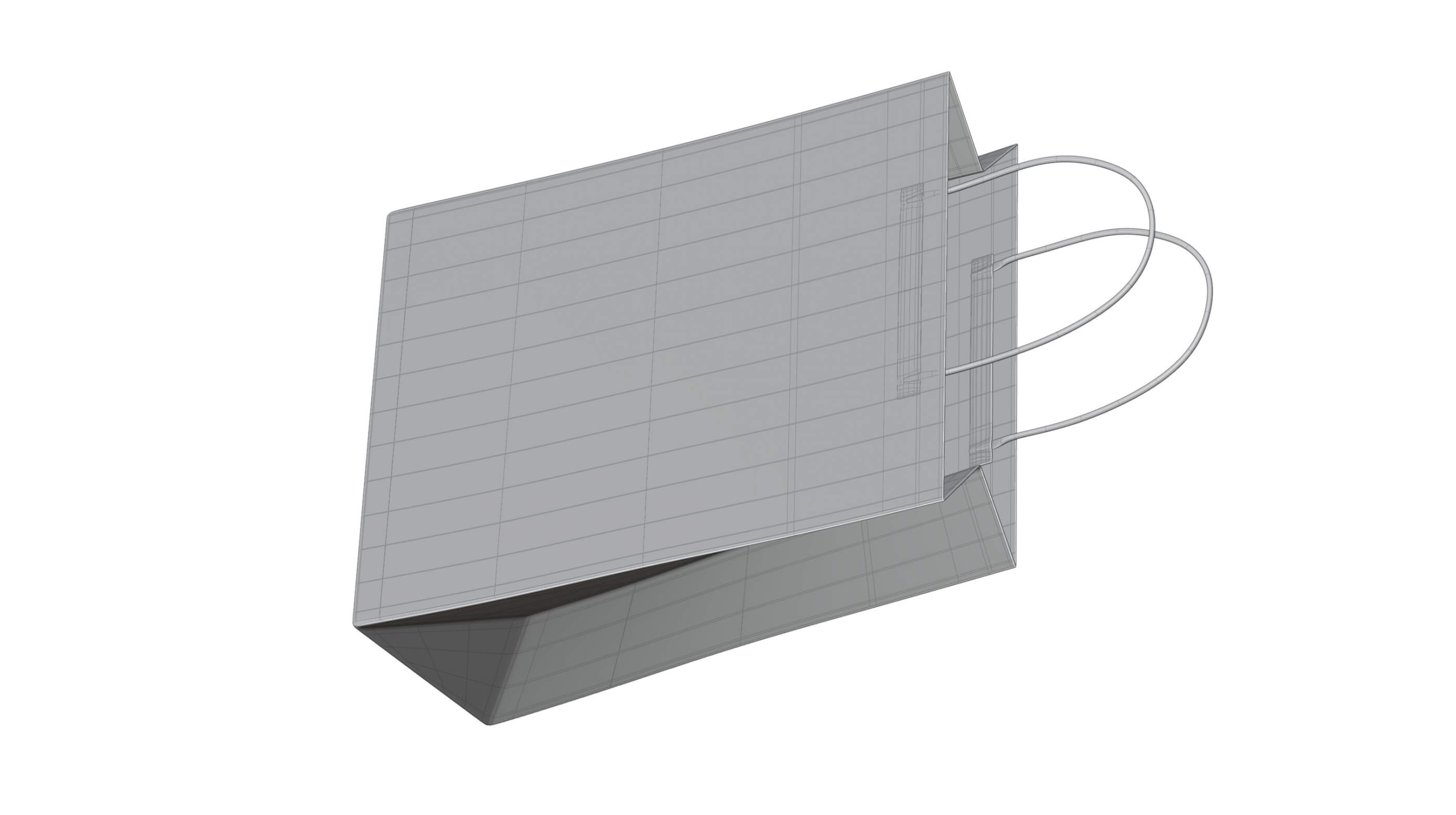 White Paper Bag - 3D Model by cagatay_cetin