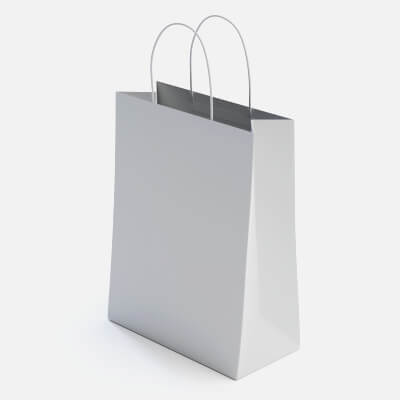 White Paper Bag - 3D Model by cagatay_cetin