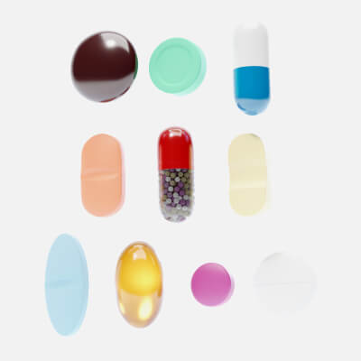 Pills Pack 10 Different Types - 3D Model by cagatay_cetin