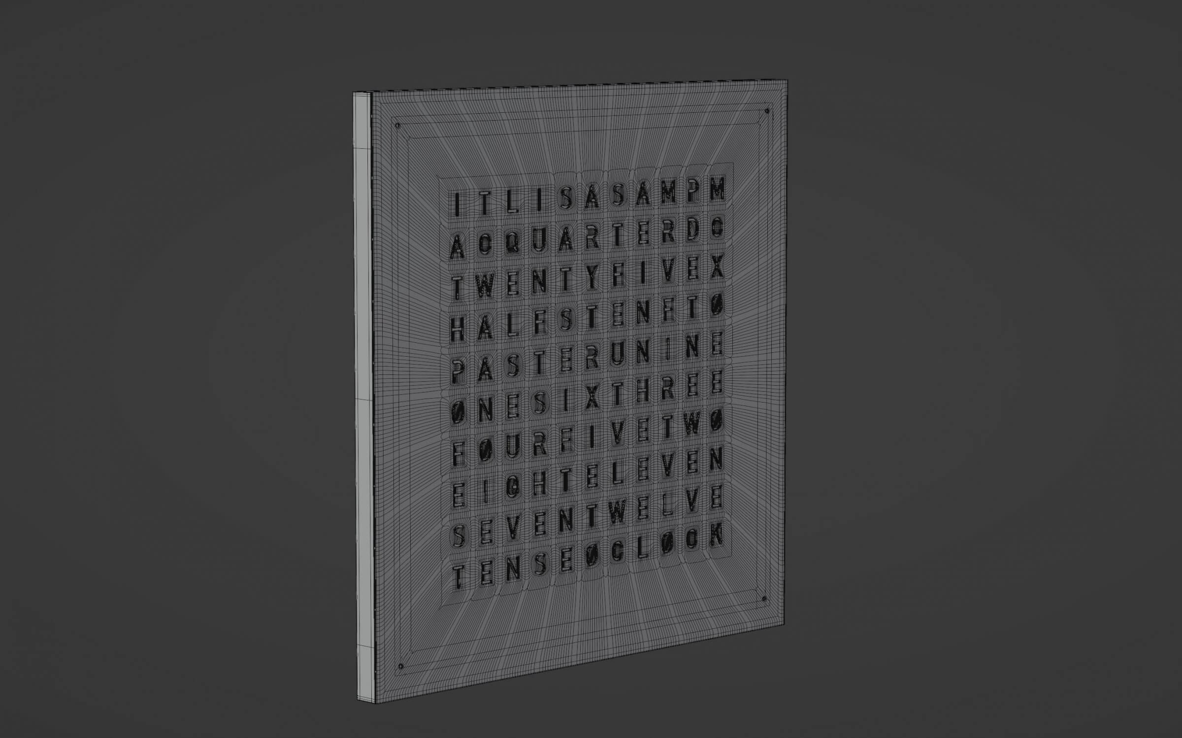 Qlocktwo Classic - 3D Model by cagatay_cetin