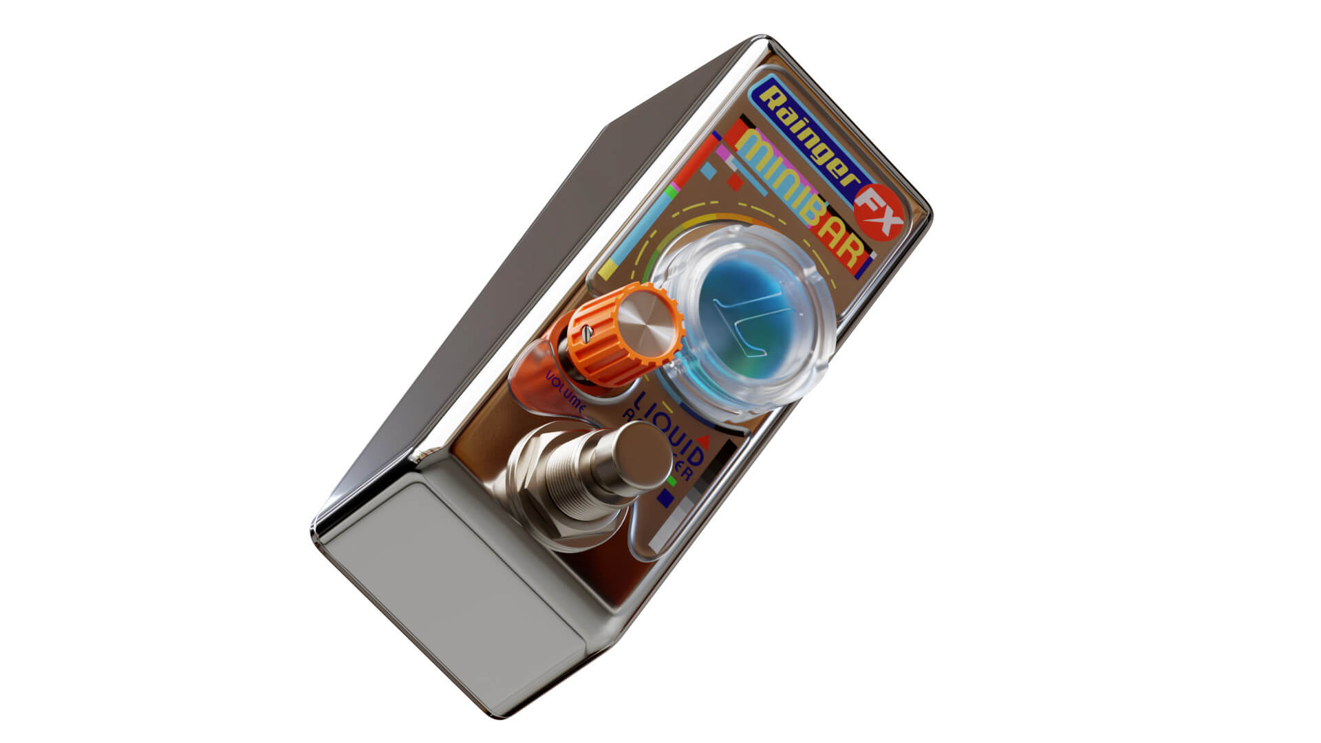 Rainger FX Minibar Liquid Analyser Pedal - 3D Model by cagatay_cetin