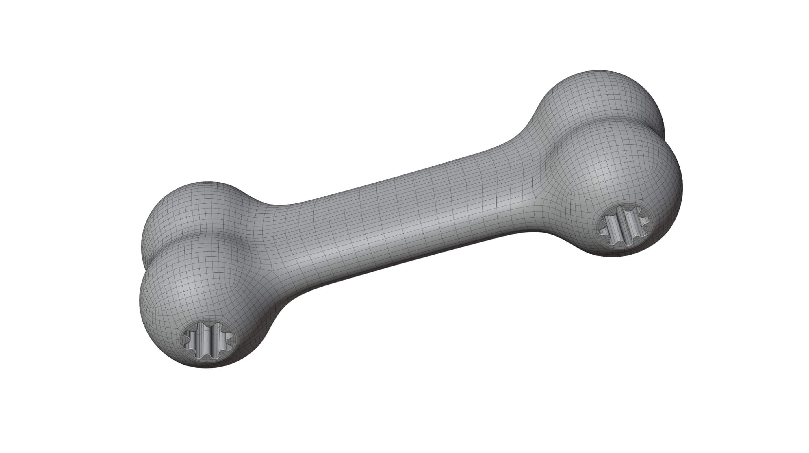 Rubber Bone Toy - 3D Model by cagatay_cetin