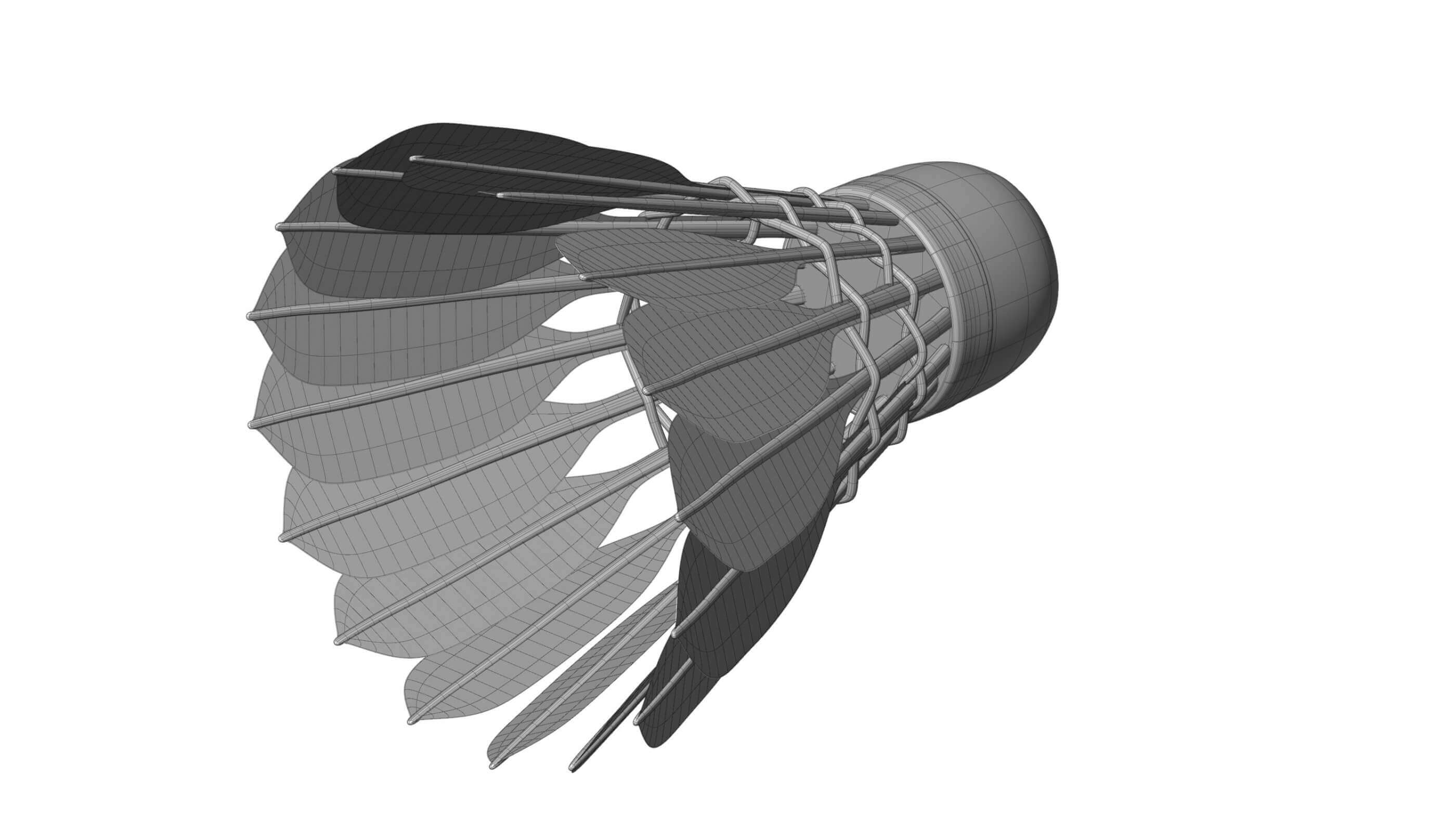 Shuttlecock - 3D Model by cagatay_cetin