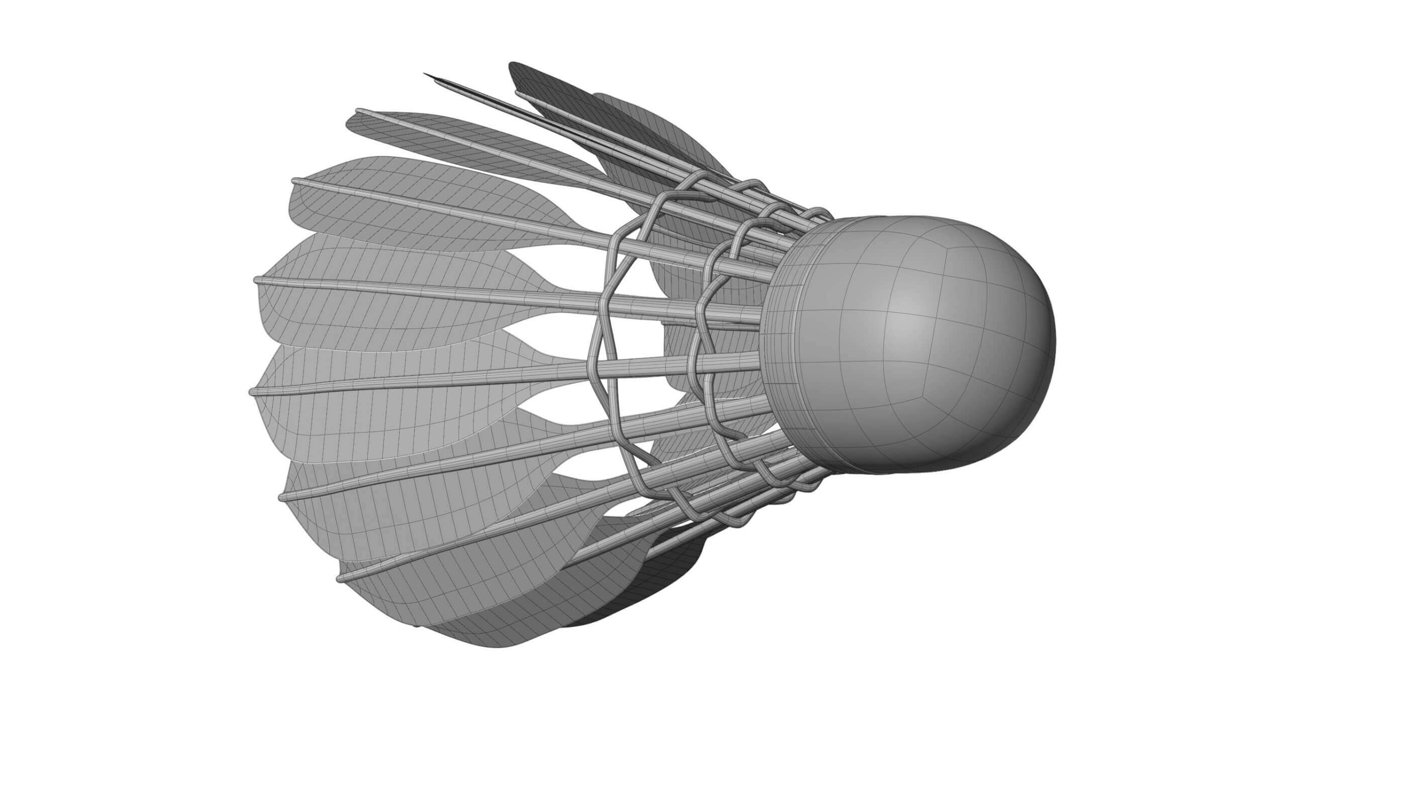 Shuttlecock - 3D Model by cagatay_cetin