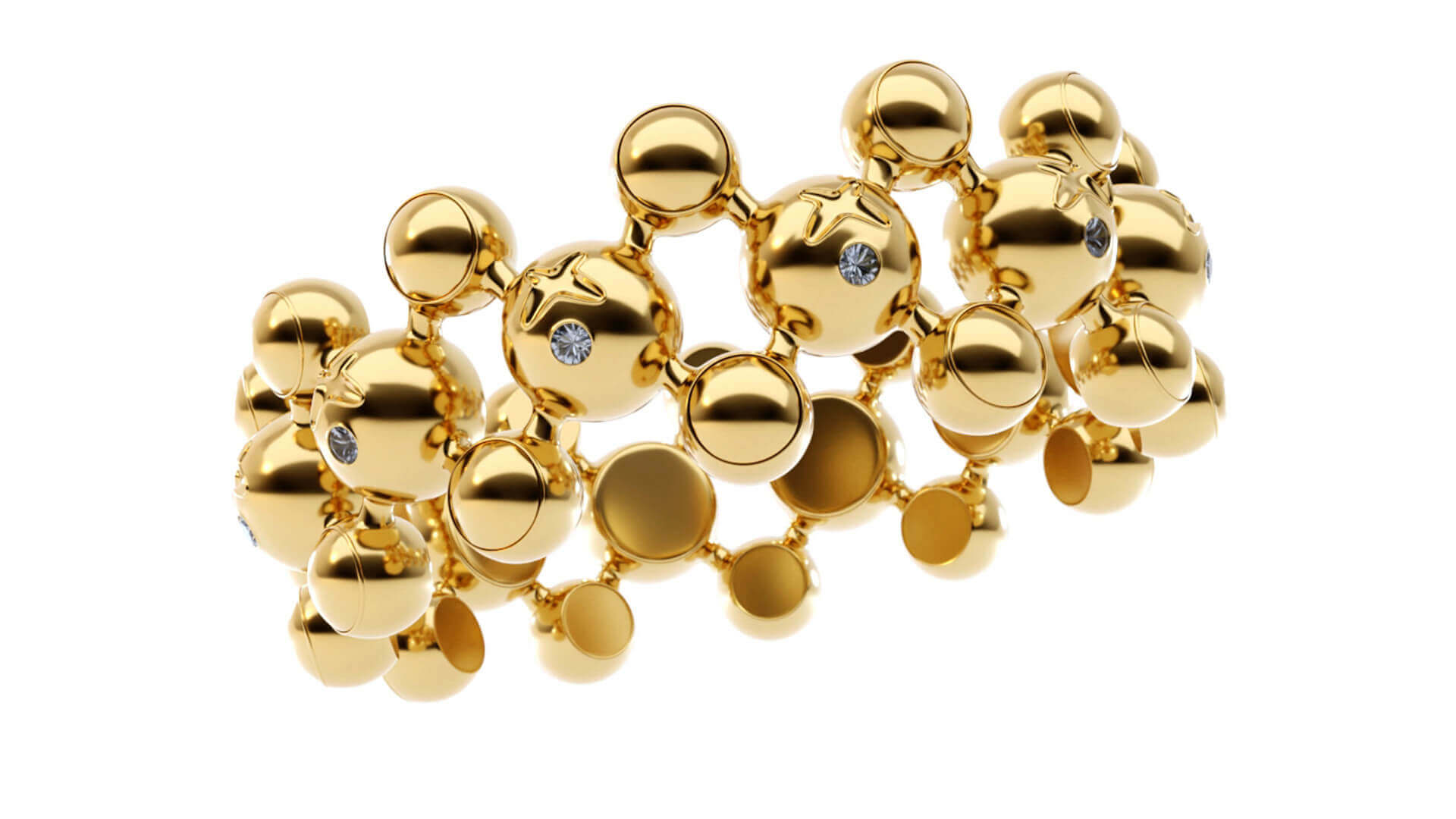 Sphere Legs Bracelet - 3D Model by cagatay_cetin