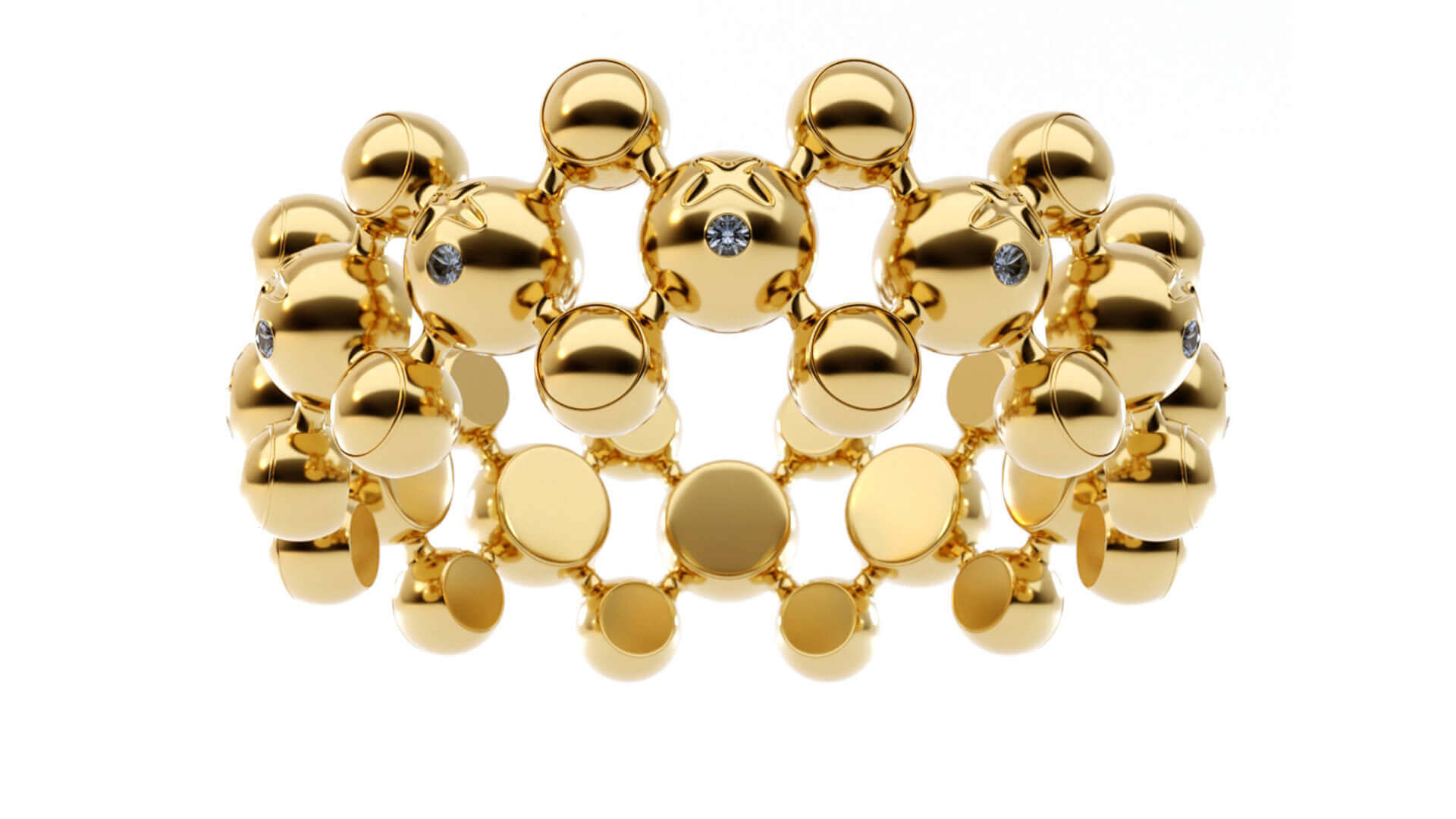 Sphere Legs Bracelet - 3D Model by cagatay_cetin