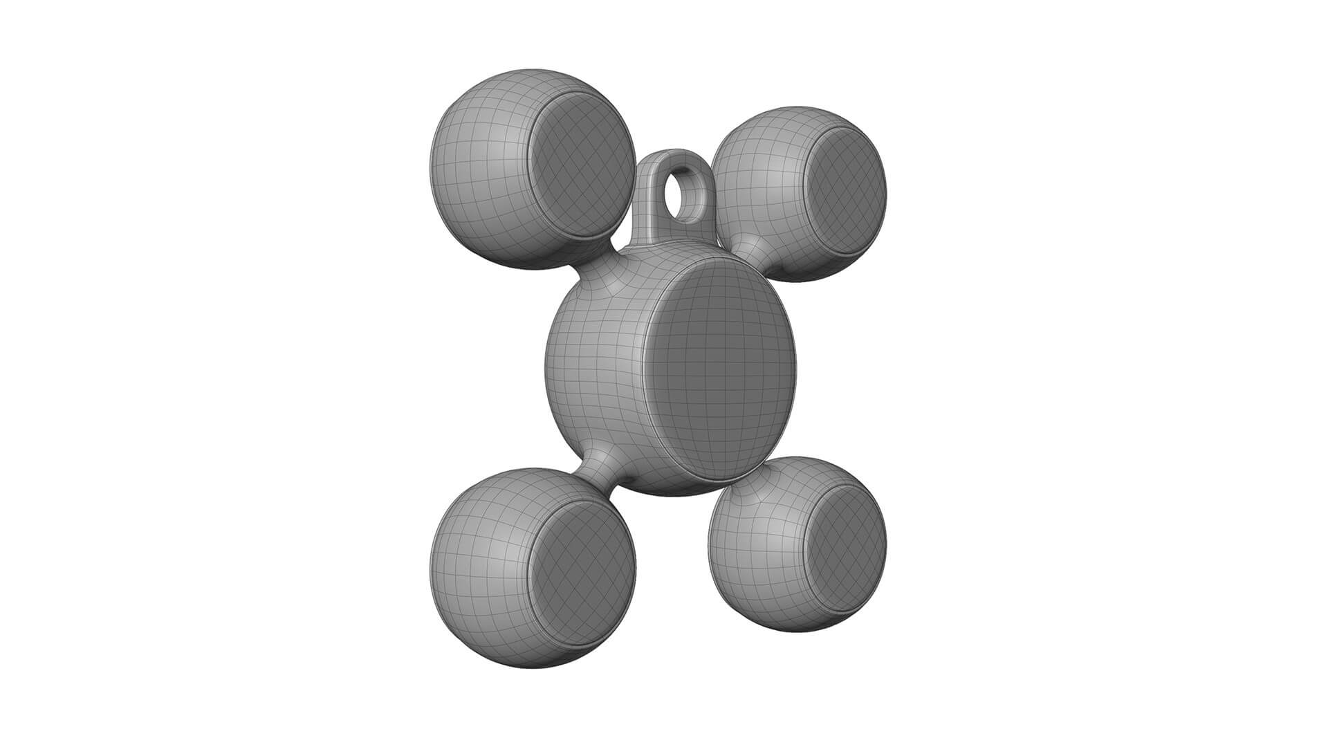 Sphere Legs Pendant - 3D Model by cagatay_cetin