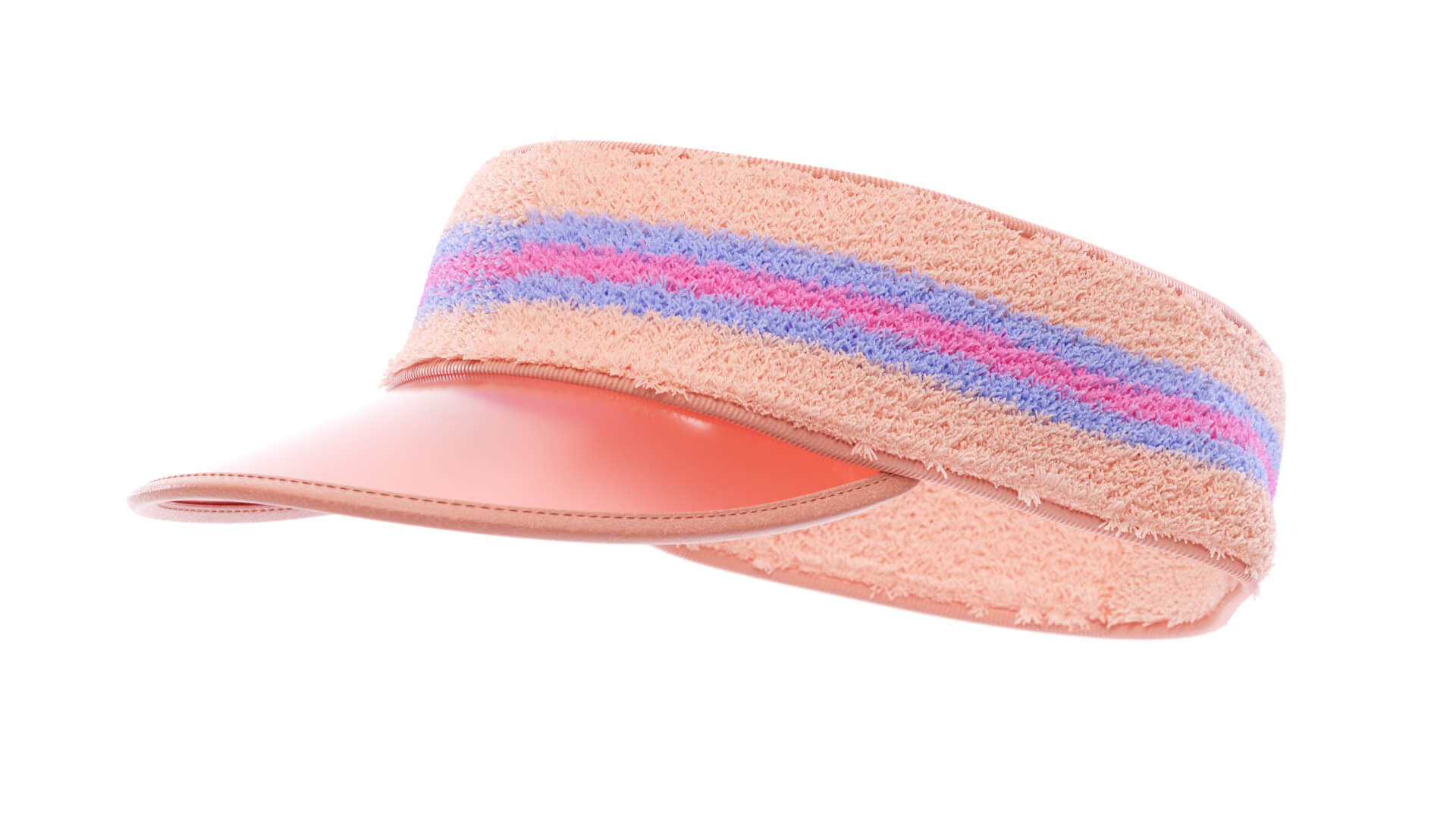 Terry Cloth Visor Cap - 3D Model by cagatay_cetin