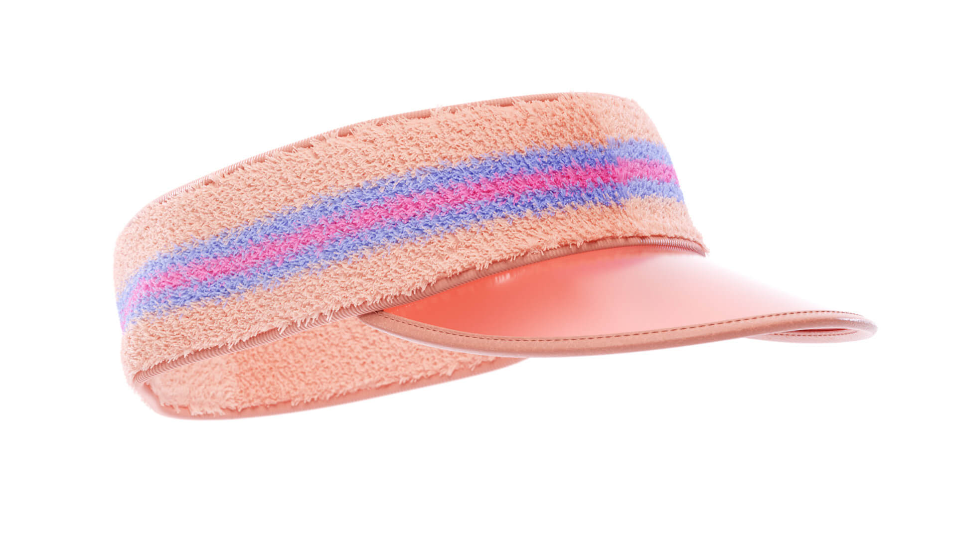 Terry Cloth Visor Cap - 3D Model by cagatay_cetin