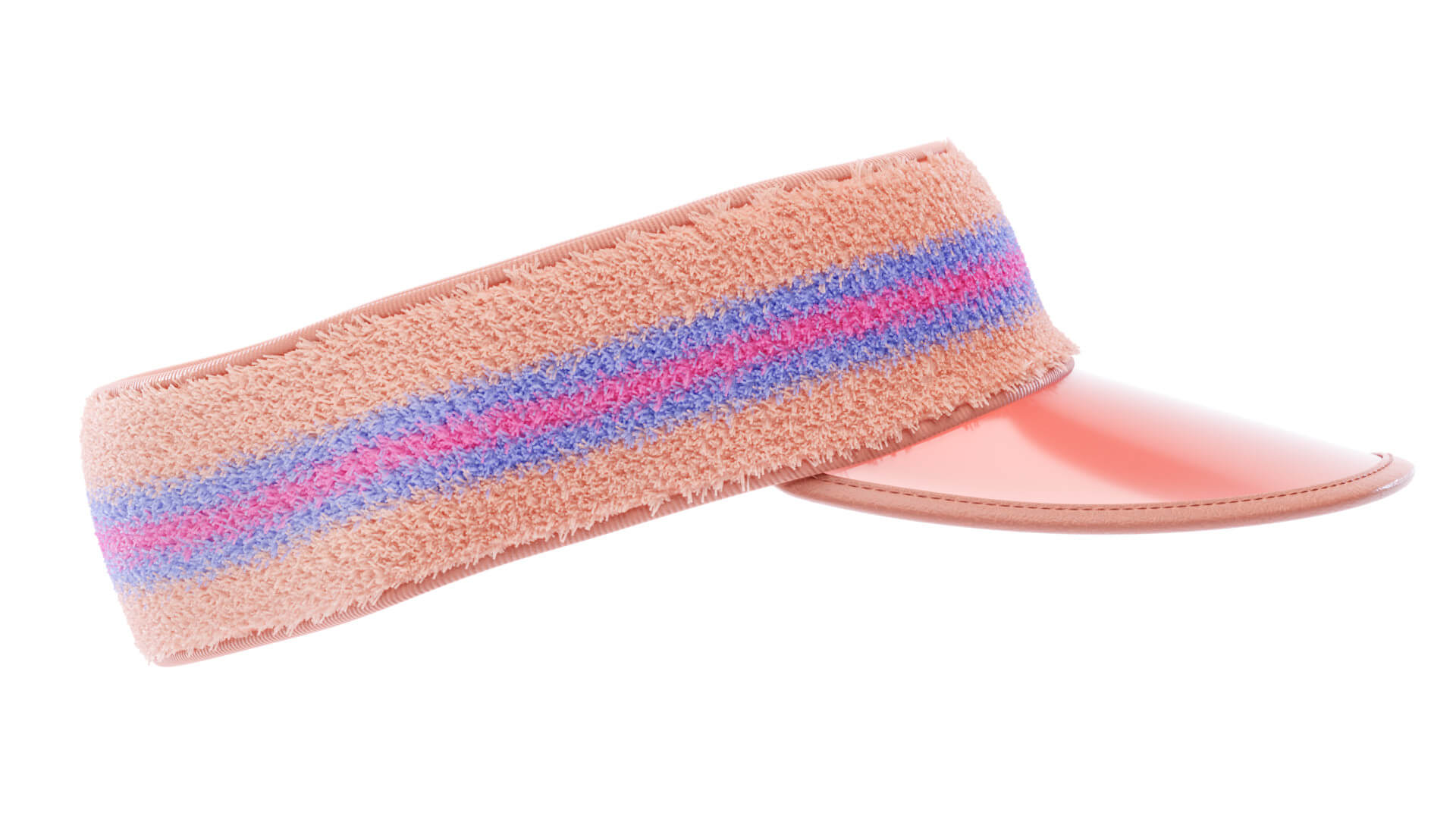 Terry Cloth Visor Cap - 3D Model by cagatay_cetin