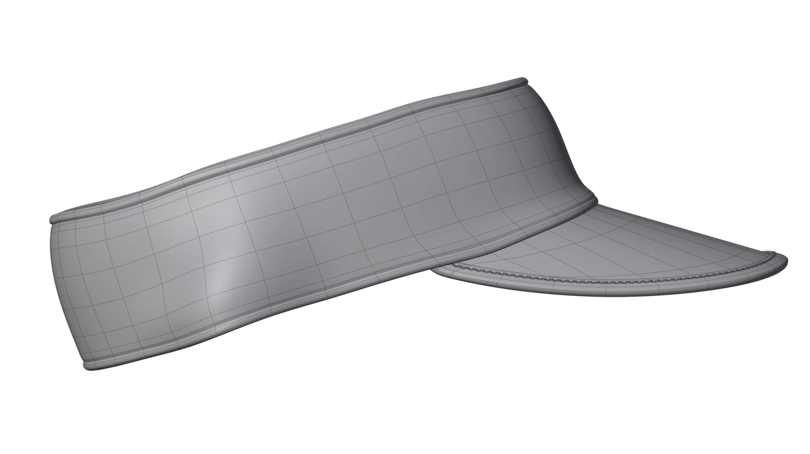 Terry Cloth Visor Cap - 3D Model by cagatay_cetin