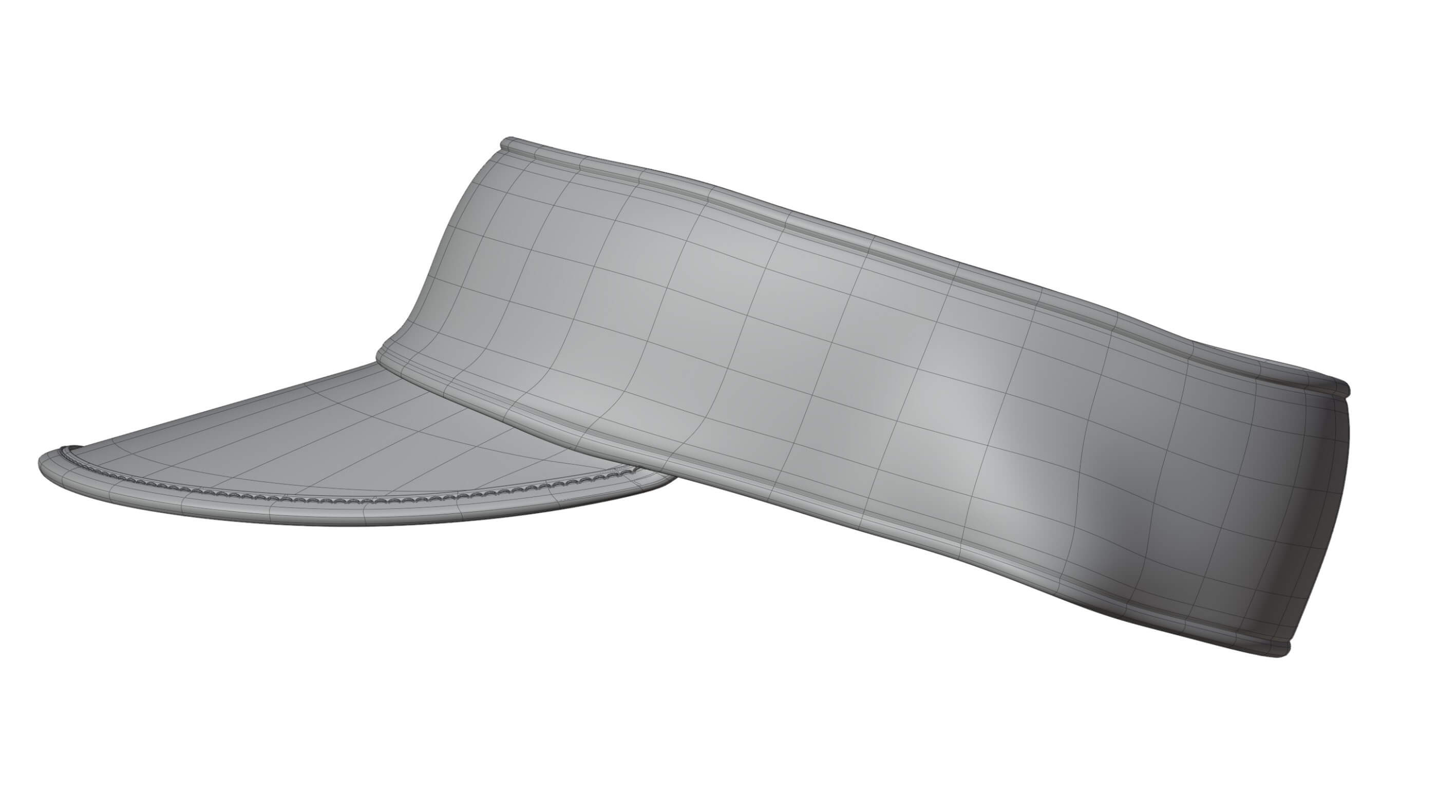 Terry Cloth Visor Cap - 3D Model by cagatay_cetin