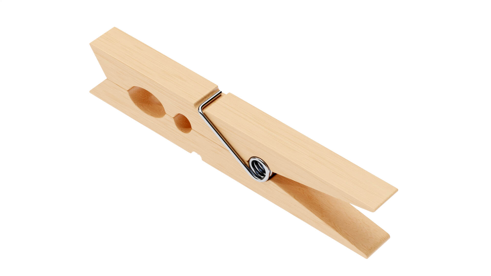 Wooden Clothespin - 3D Model by cagatay_cetin