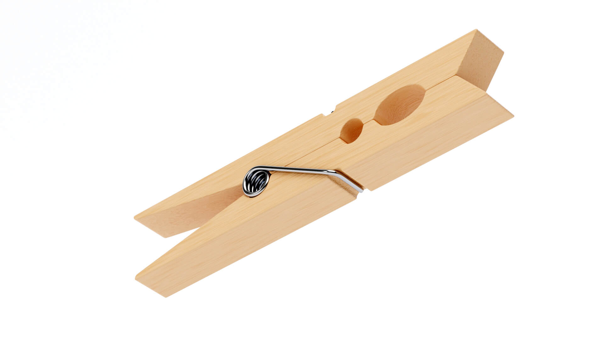 Wooden Clothespin - 3D Model by cagatay_cetin