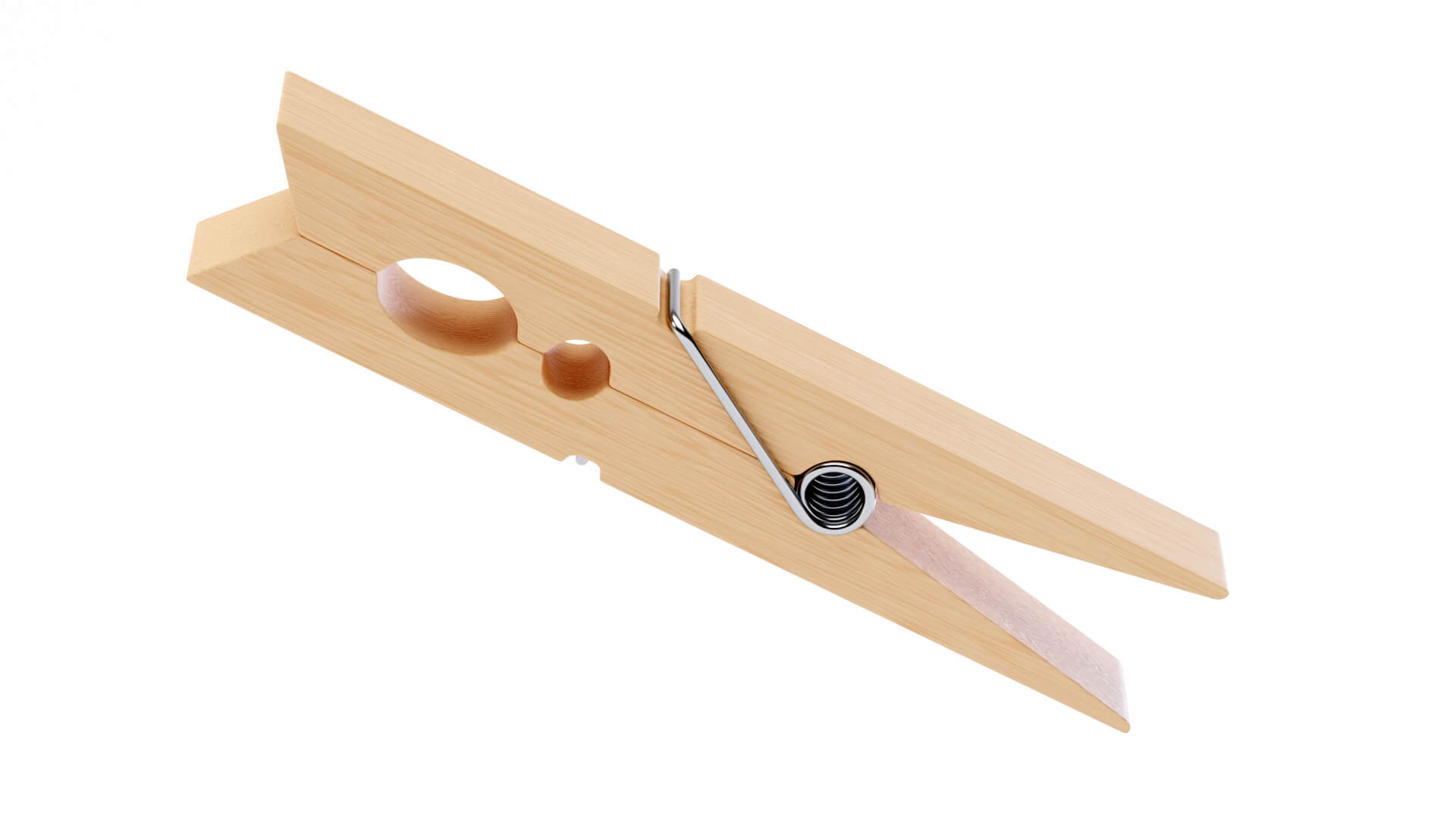 Wooden Clothespin - 3D Model by cagatay_cetin