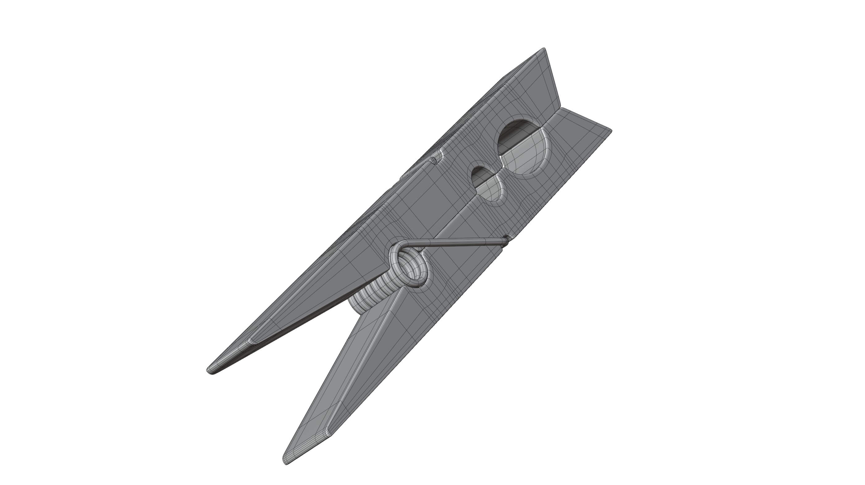 Wooden Clothespin - 3D Model by cagatay_cetin