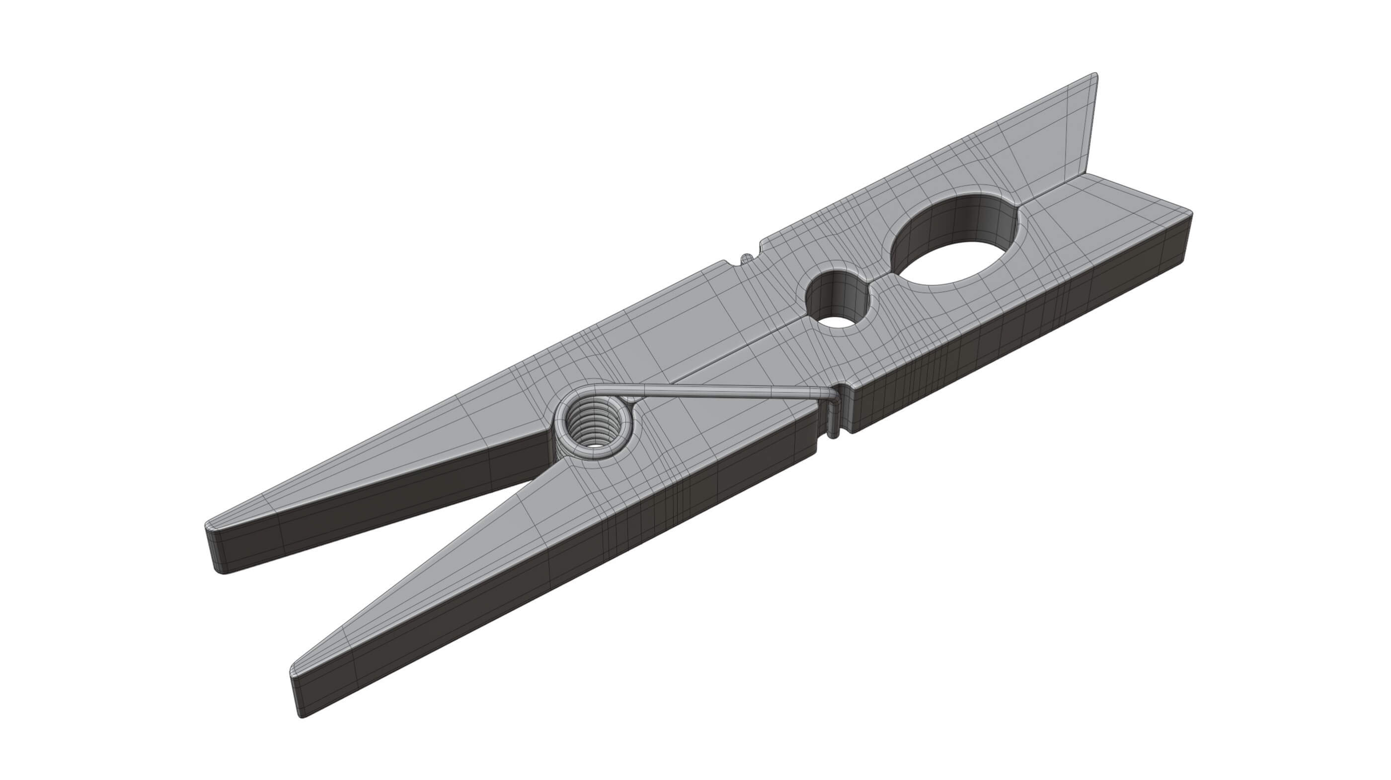 Wooden Clothespin - 3D Model by cagatay_cetin