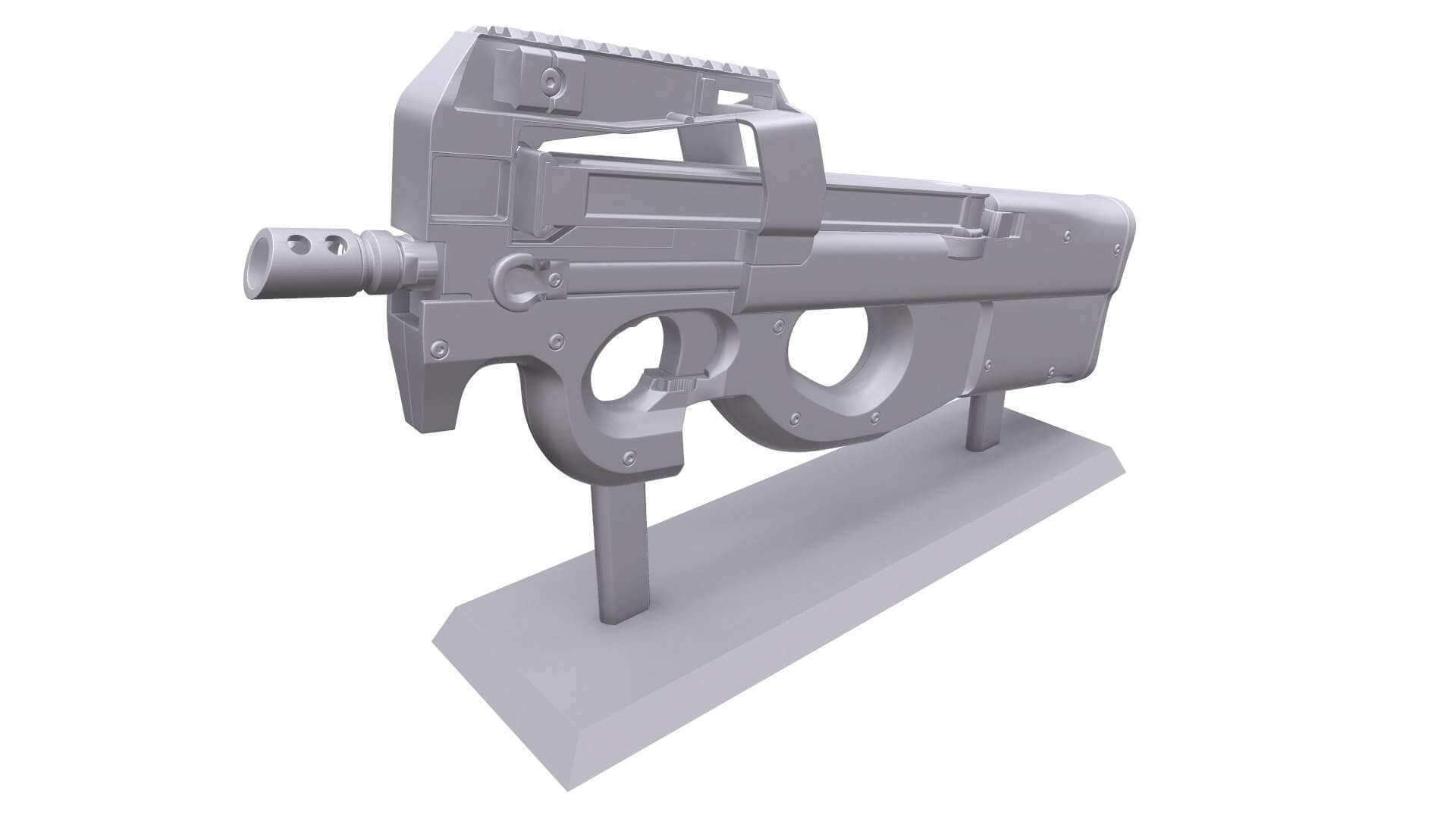 FN P90 Statuette - 3D Print Model by CallumFTW